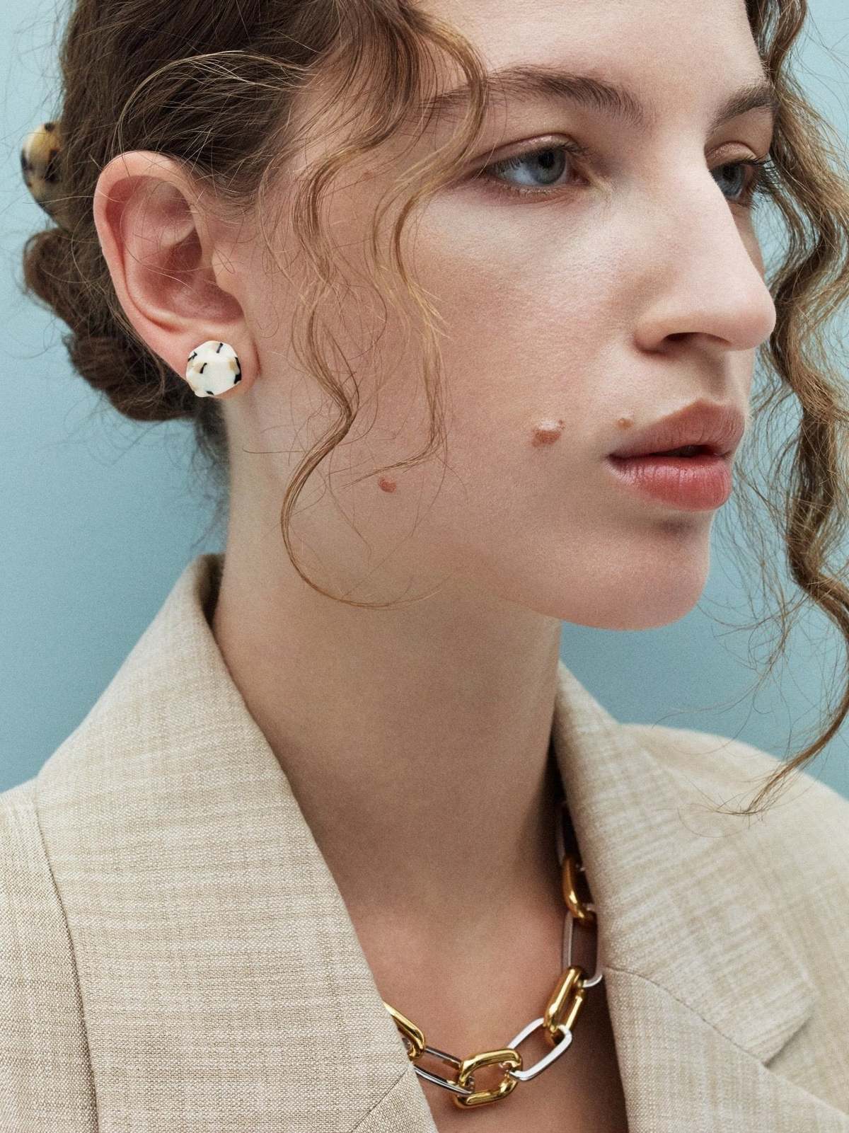 Machete Grande Solid Sterling Paperclip Chain Necklace - Gold | Garmentory