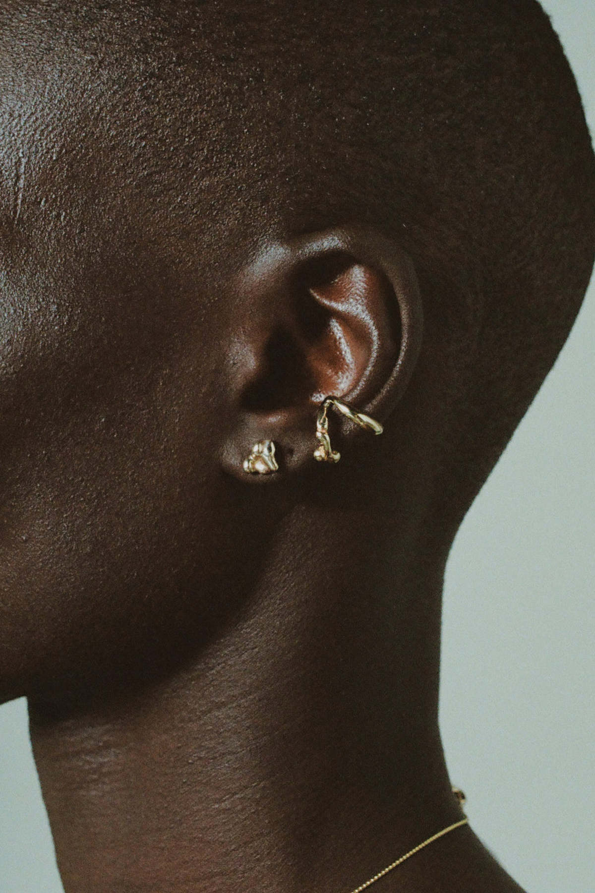 FARIS Lava Double Ear Cuff - 14k Gold Plate | Garmentory
