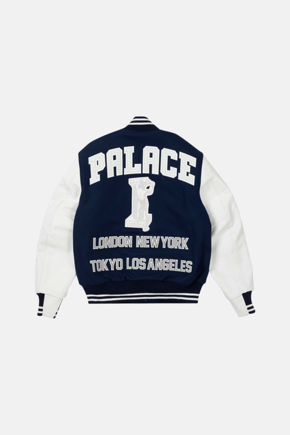 Palace Greek Varsity Jacket - Navy | Garmentory