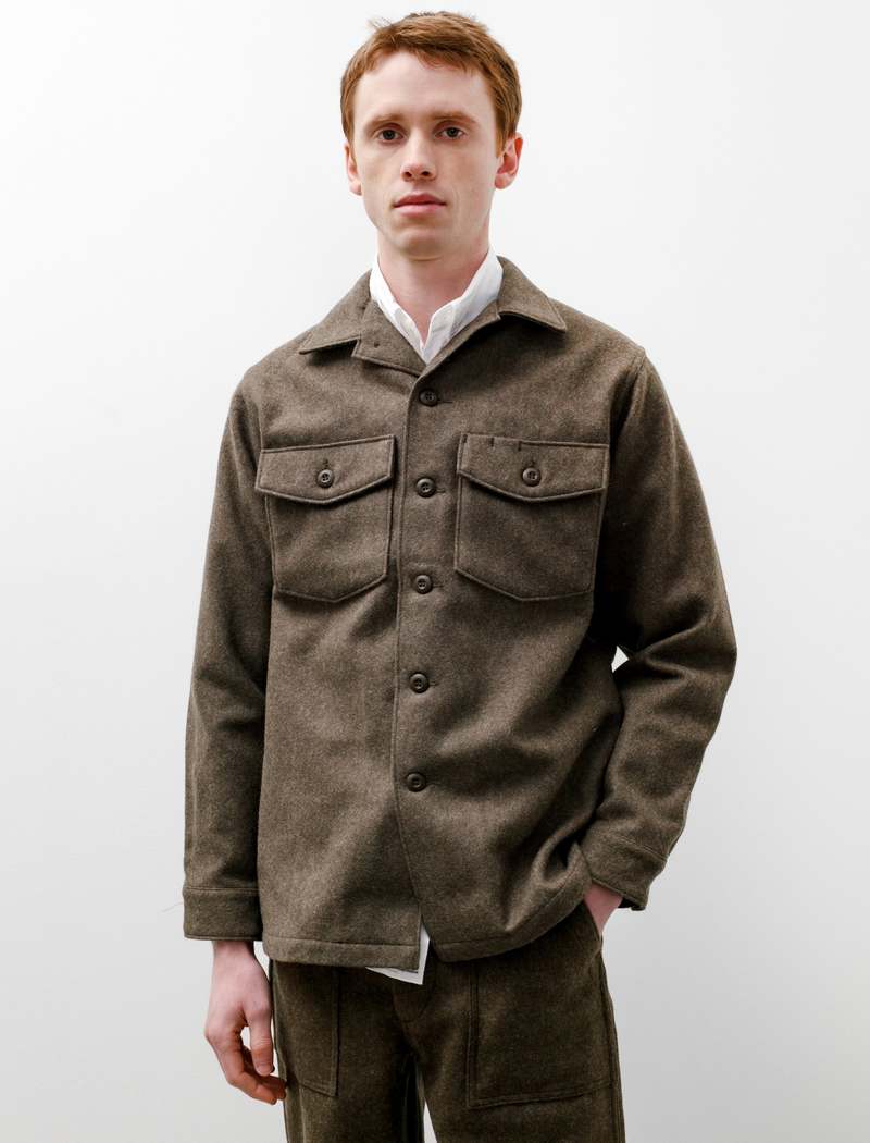 Orslow US Army Fatigue Wool Shirt - Army Green | Garmentory