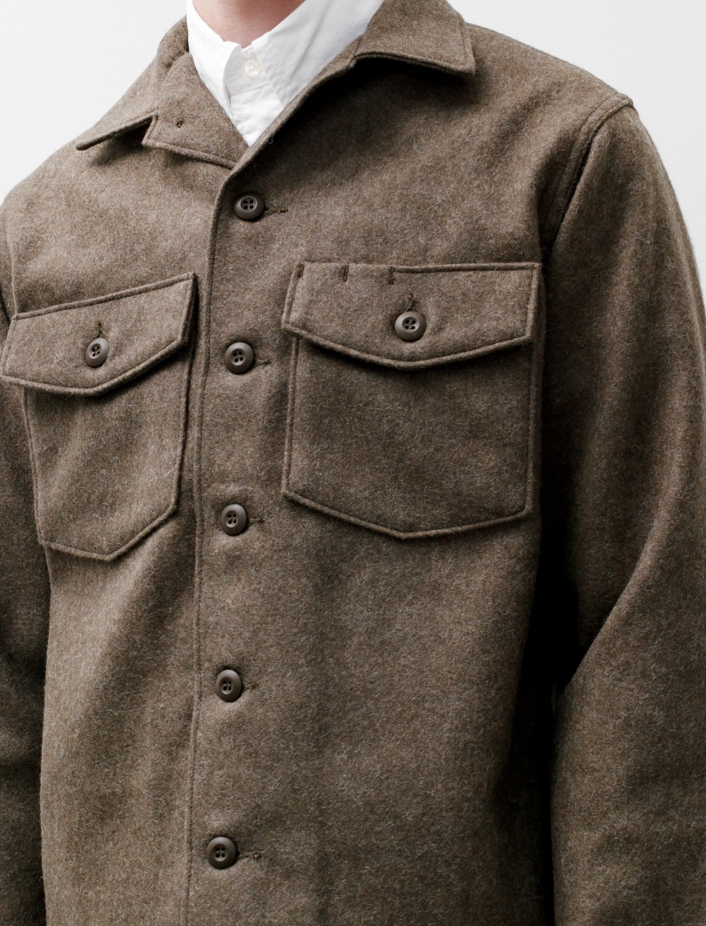 Orslow US Army Fatigue Wool Shirt - Army Green | Garmentory