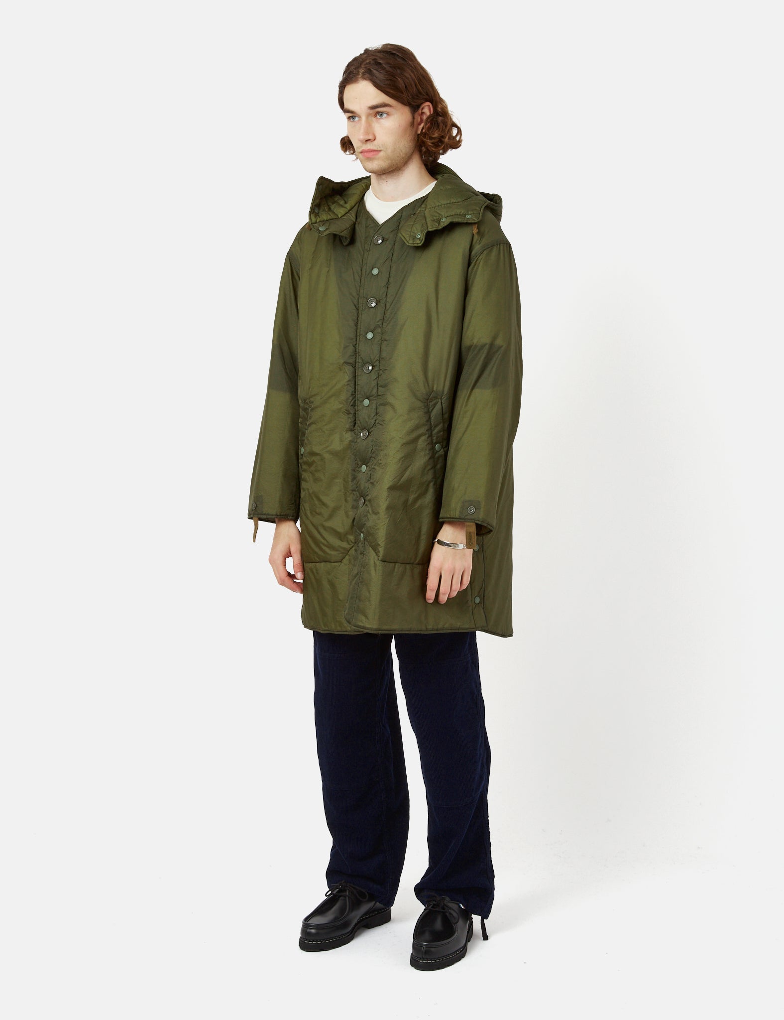 Engineered Garments Liner Micro Ripstop Jacket - Olive Green | Garmentory