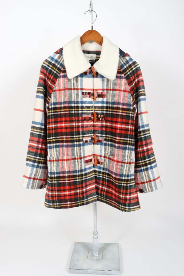 The Great. The Cabinmate Toggle Jacket - Woodsy Plaid | Garmentory