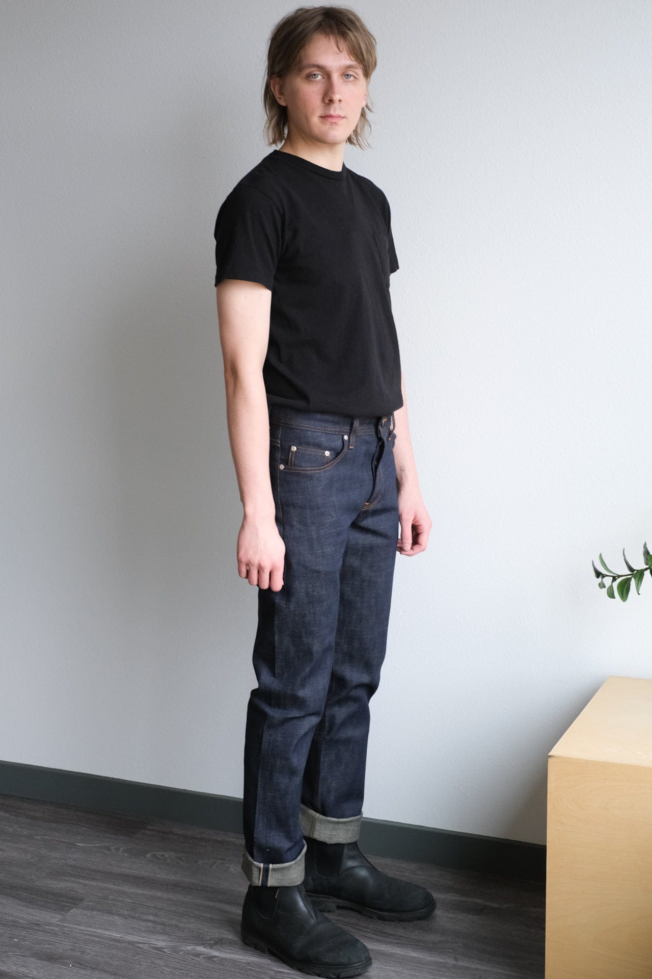 Naked & Famous Weird Guy Jeans - Perfect Blue Slub Stretch | Garmentory