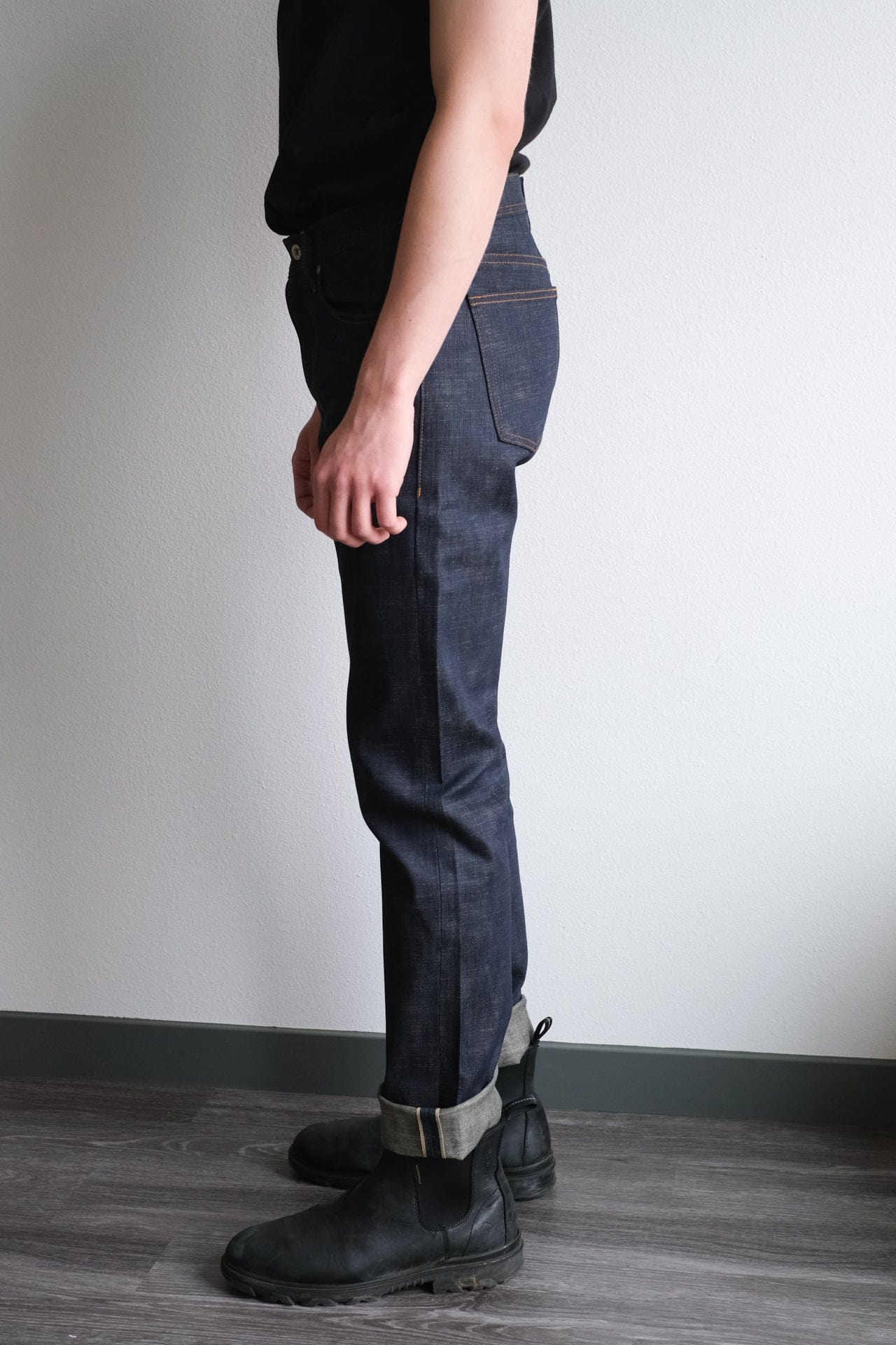 Naked & Famous Weird Guy Jeans - Perfect Blue Slub Stretch | Garmentory