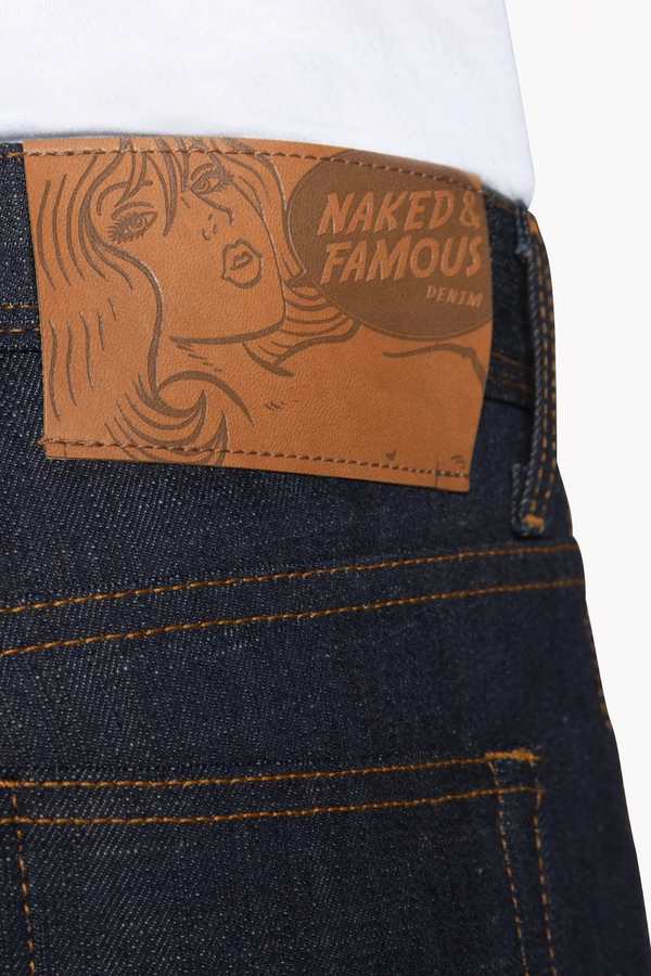 Naked & Famous Weird Guy Jeans - Perfect Blue Slub Stretch | Garmentory
