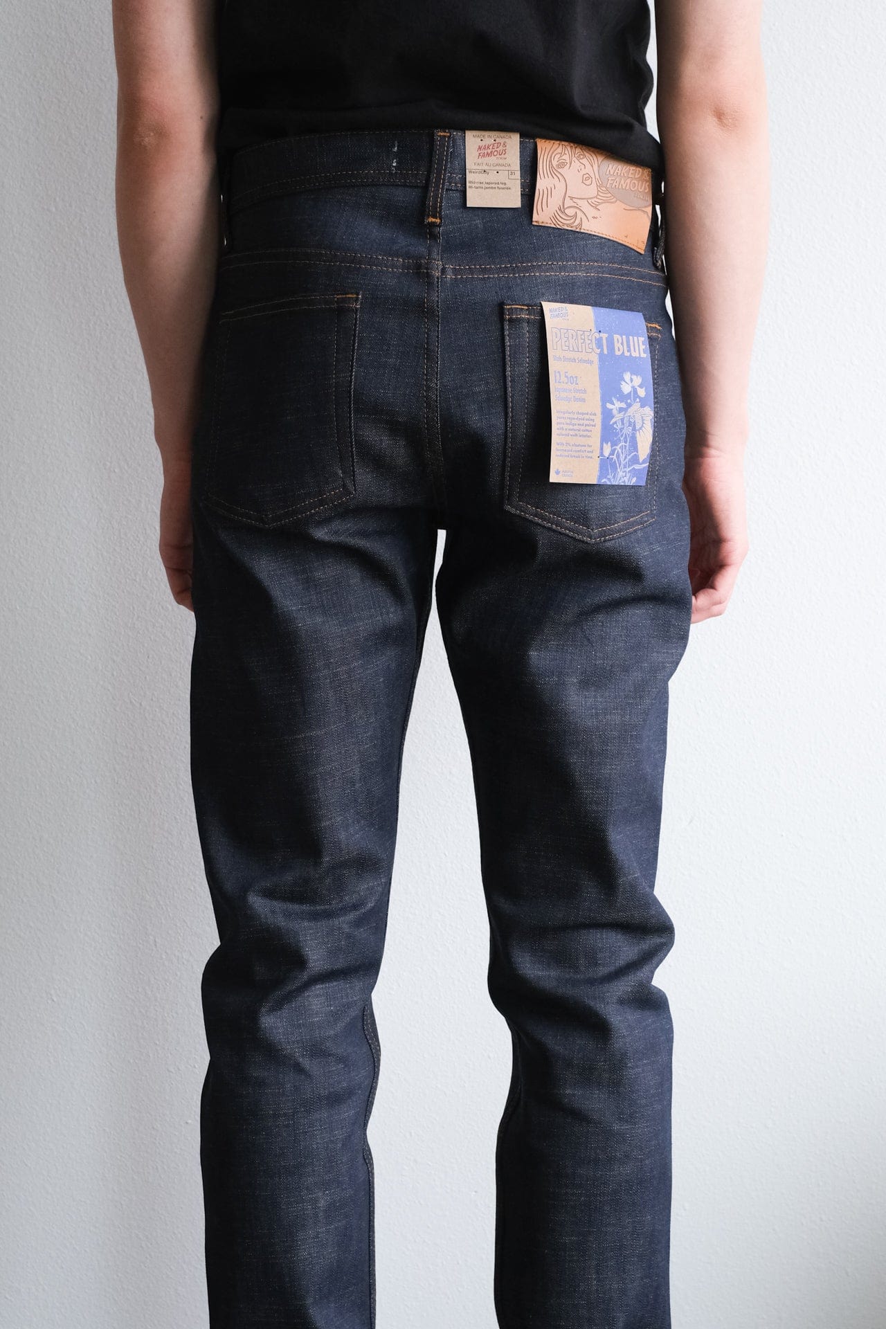 Naked & Famous Weird Guy Jeans - Perfect Blue Slub Stretch | Garmentory