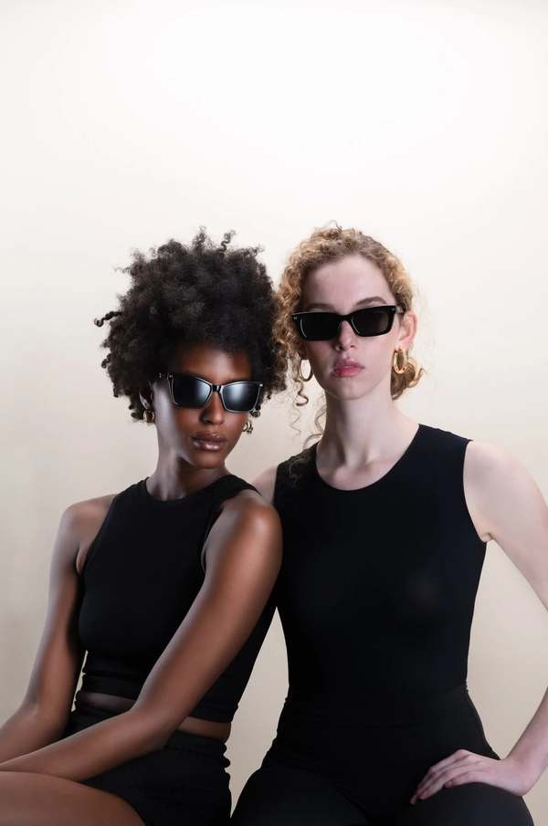 Mabel and Moss Machete Ruby Sunglasses - Black | Garmentory