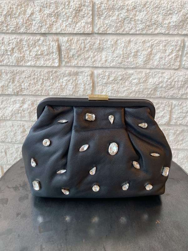 Clare V. Sissy Bag - Black Nappa/Stones | Garmentory