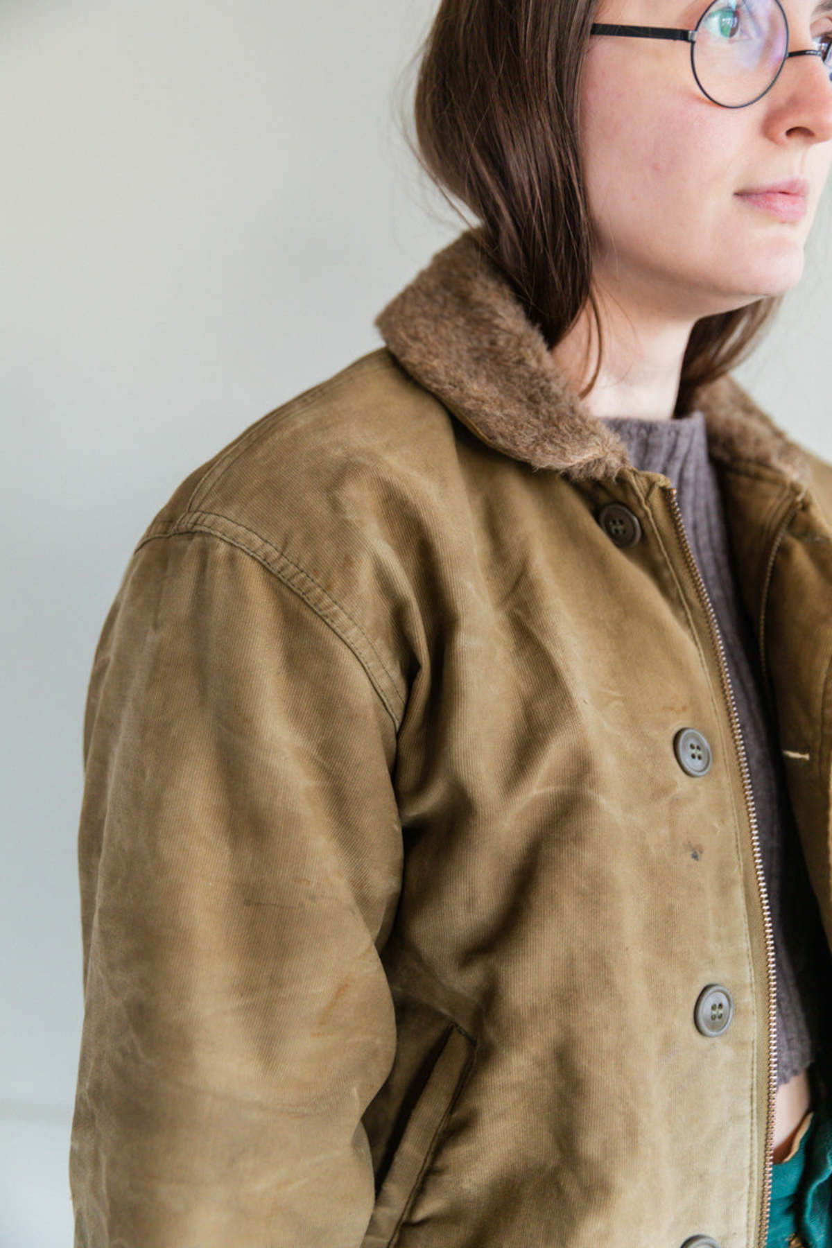 VINTAGE A2 DECK JACKET - Brown | Garmentory