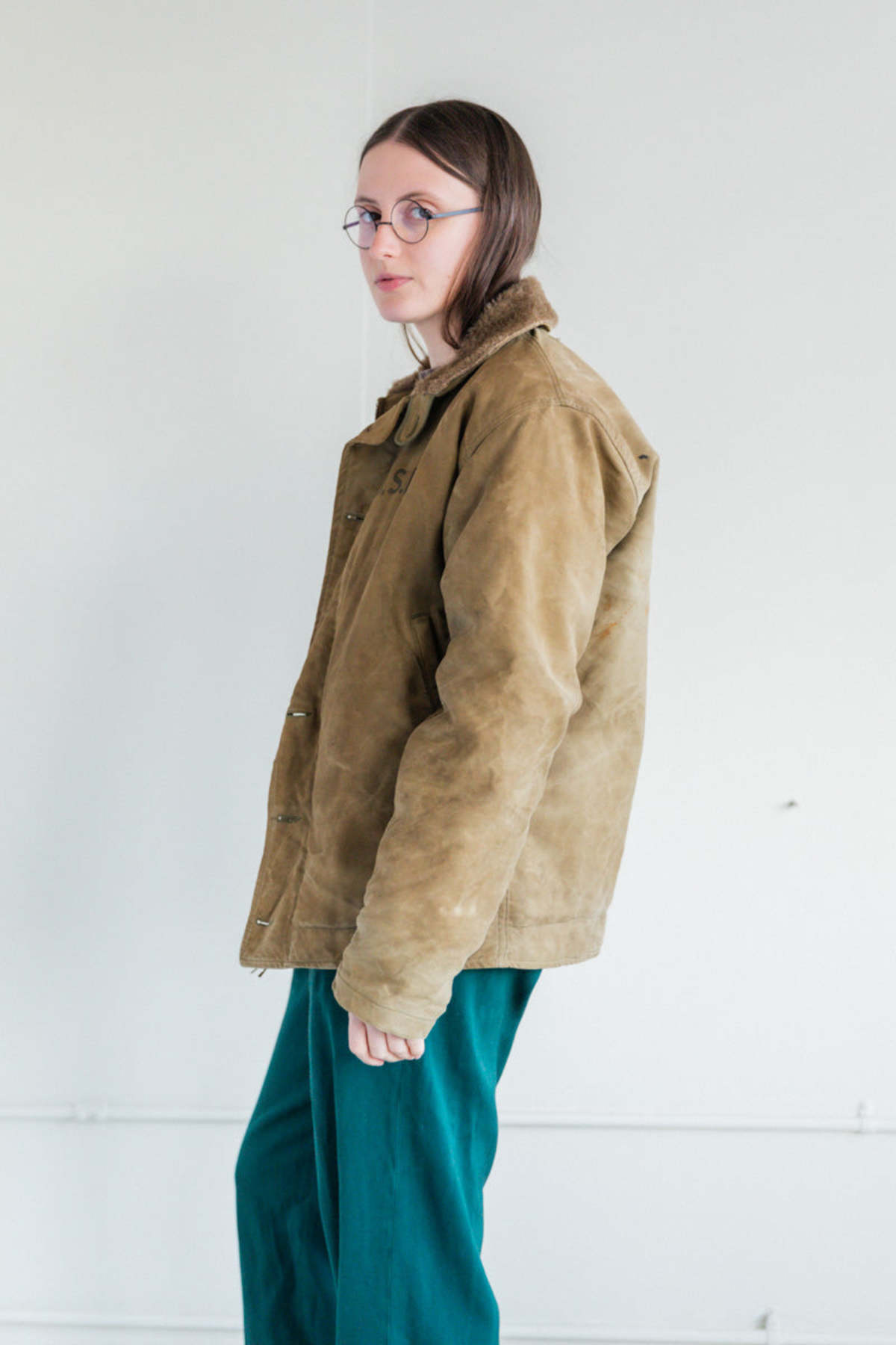VINTAGE A2 DECK JACKET - Brown | Garmentory
