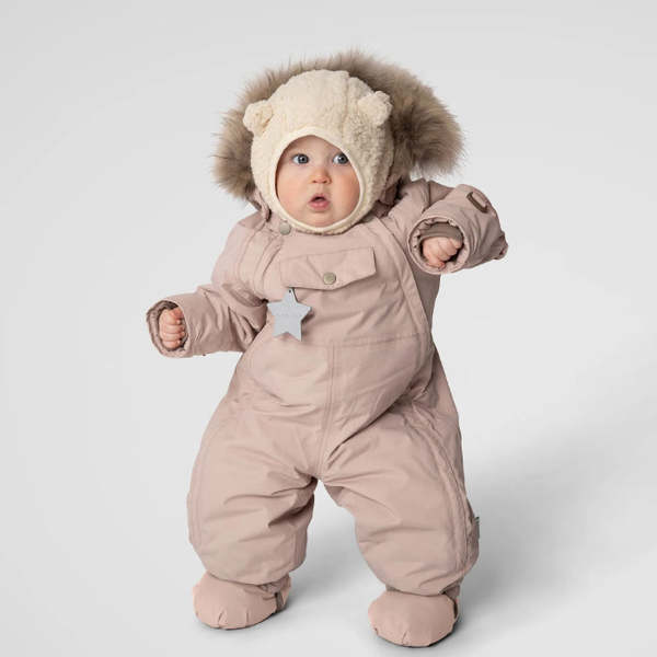 Kids Mini A Ture Baby Jeffi Teddyfleece Elephant Hood Angora - Cream ...