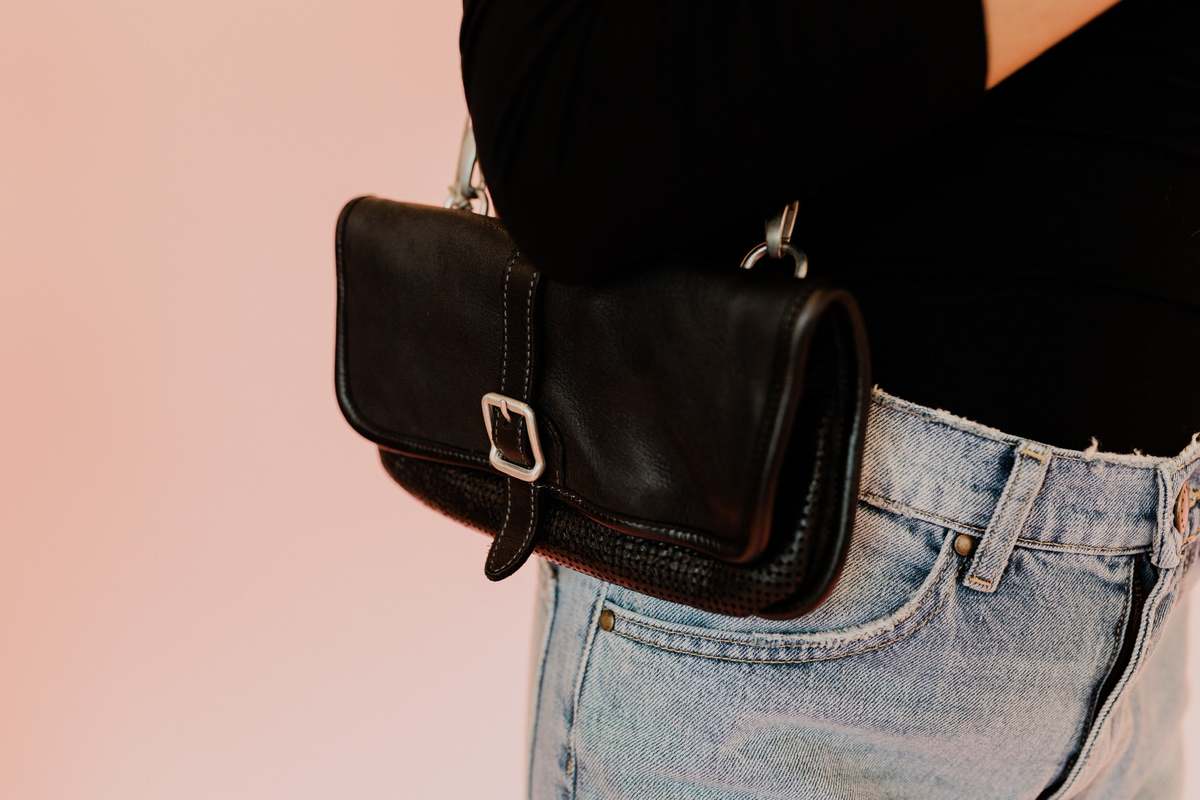 Vive La Difference By Hand Large Dots Bag - Pure Black | Garmentory