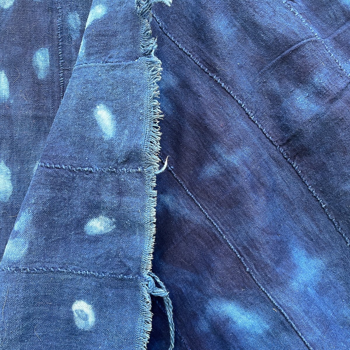 Vintage Made Solid West African Cloth - Indigo | Garmentory