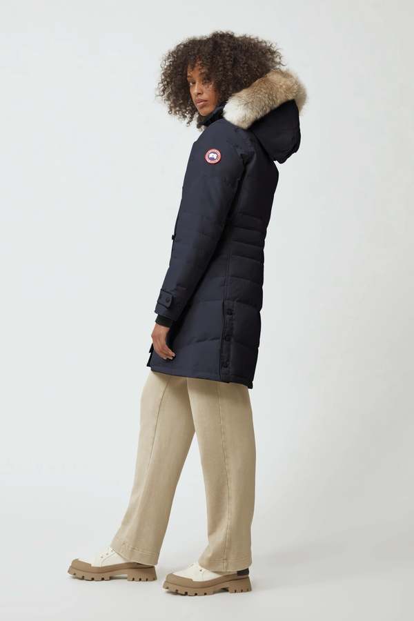 Canada Goose Lorette Fur Parka - Navy | Garmentory