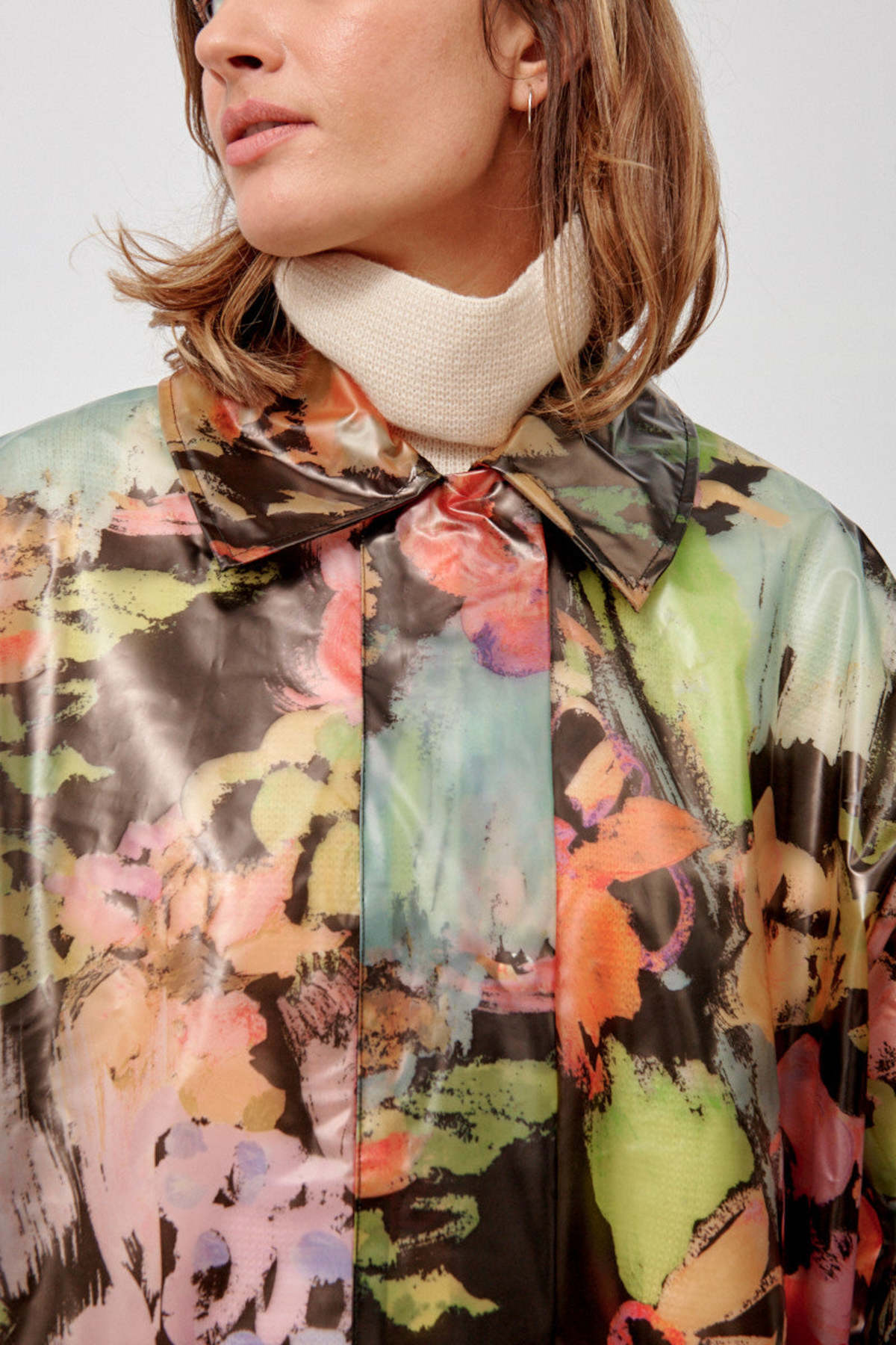 Stine Goya Desiree Jacket - Abstract Night Floral | Garmentory