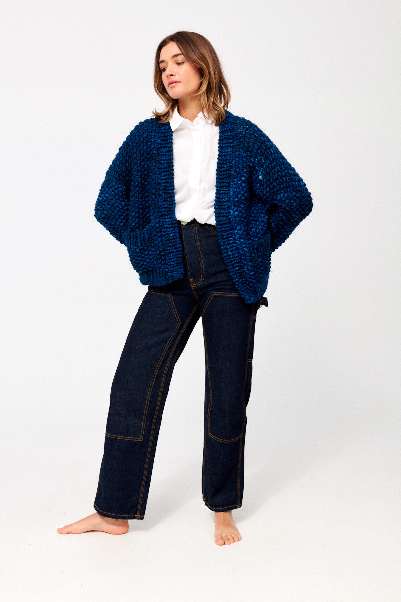 Nia Thomas Lalua Knit Cardigan - Azul | Garmentory