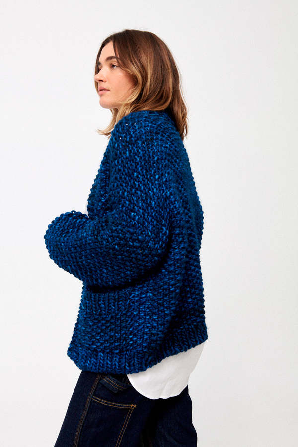 Nia Thomas Lalua Knit Cardigan - Azul | Garmentory