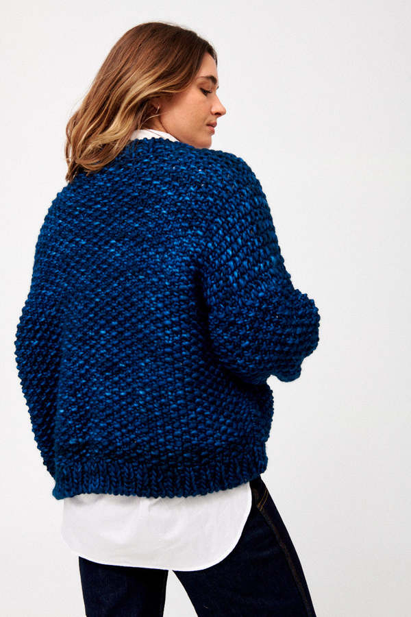 Nia Thomas Lalua Knit Cardigan - Azul | Garmentory