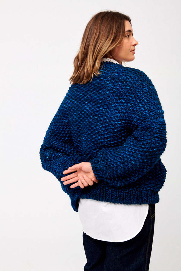 Nia Thomas Lalua Knit Cardigan - Azul | Garmentory