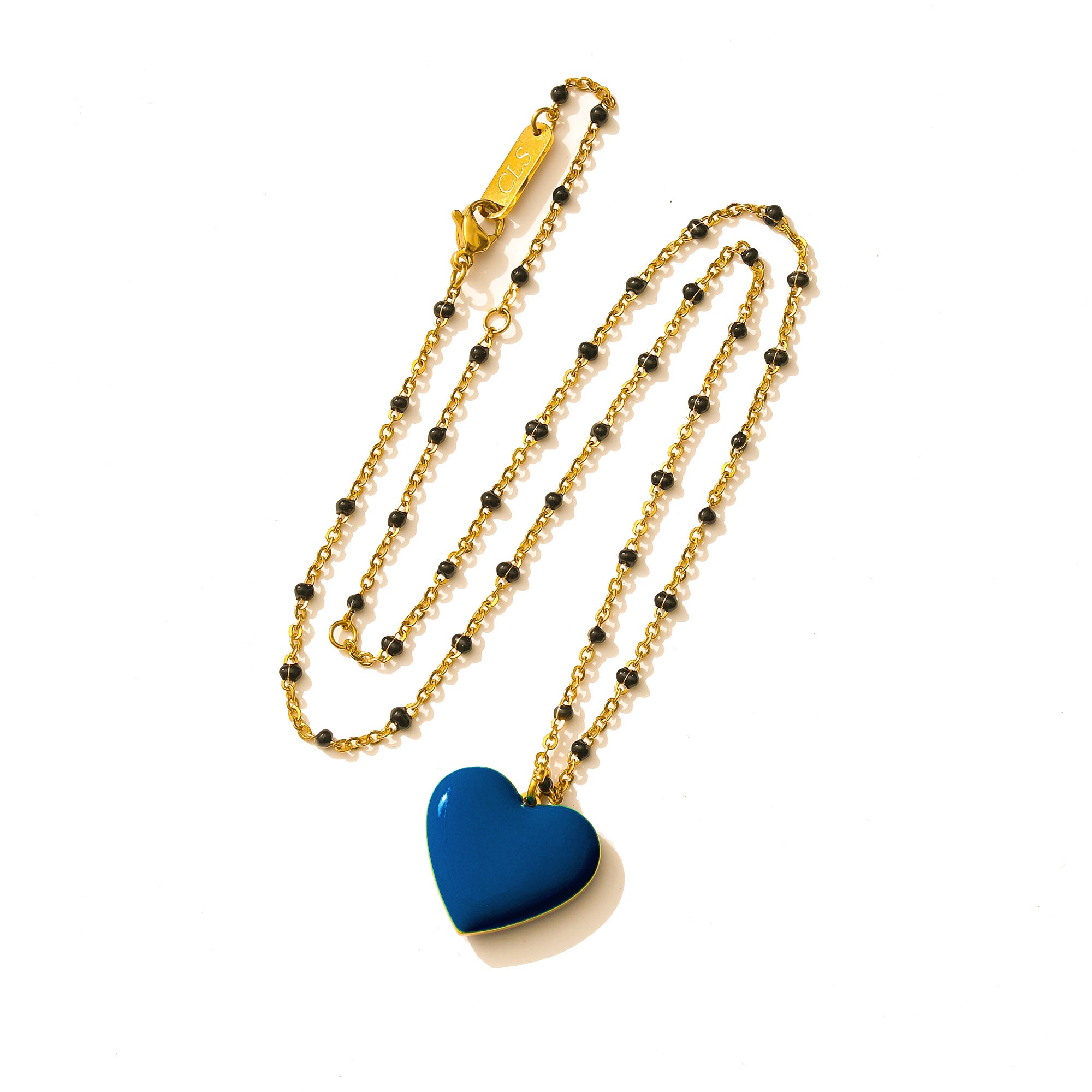 MATTER MATTERS Follow Your Heart Necklace - Red/Navy | Garmentory
