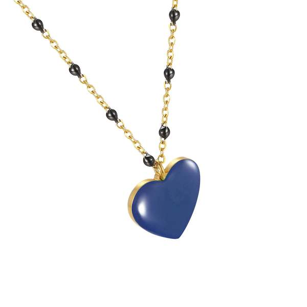 MATTER MATTERS Follow Your Heart Necklace - Red/Navy | Garmentory