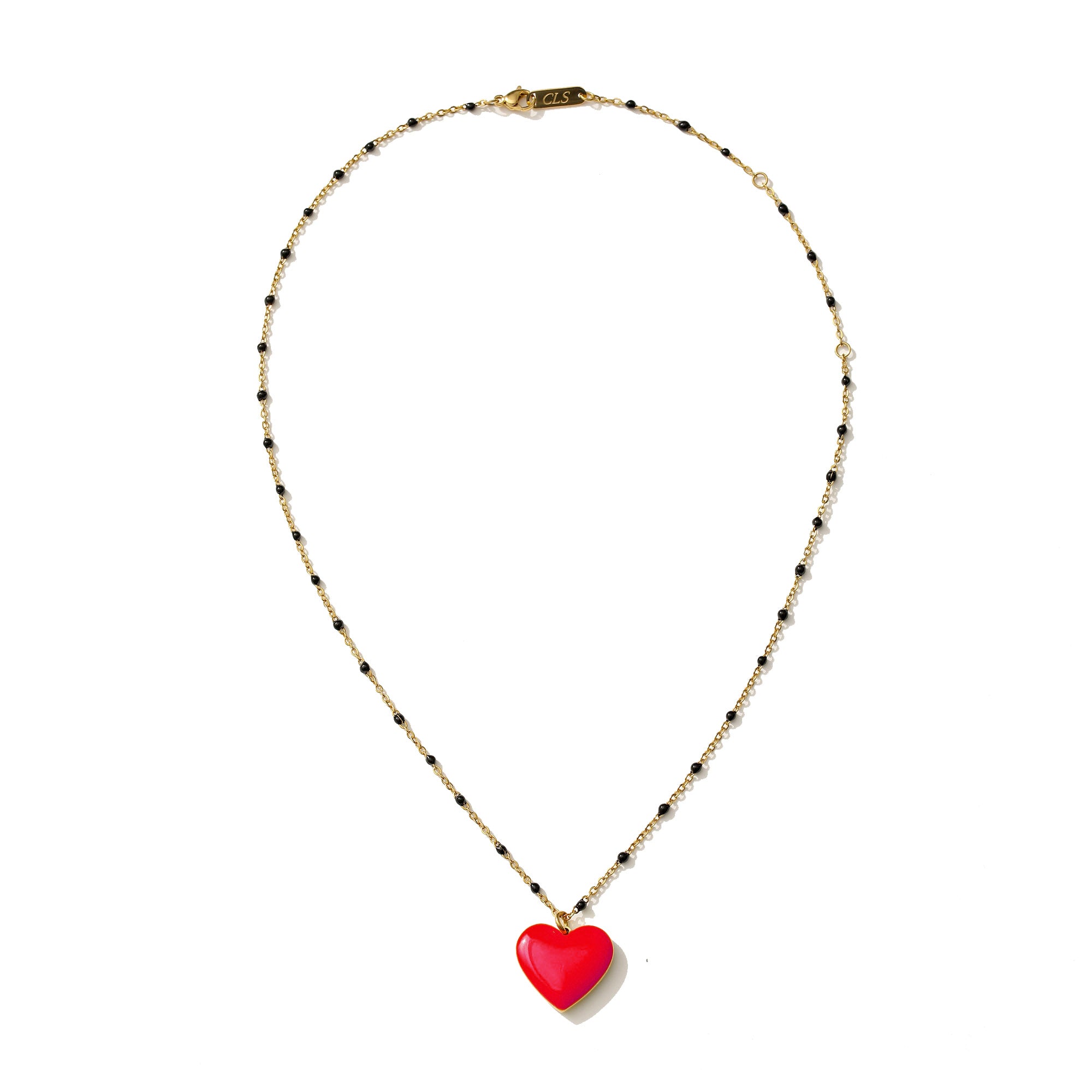 MATTER MATTERS Follow Your Heart Necklace - Red/Navy | Garmentory