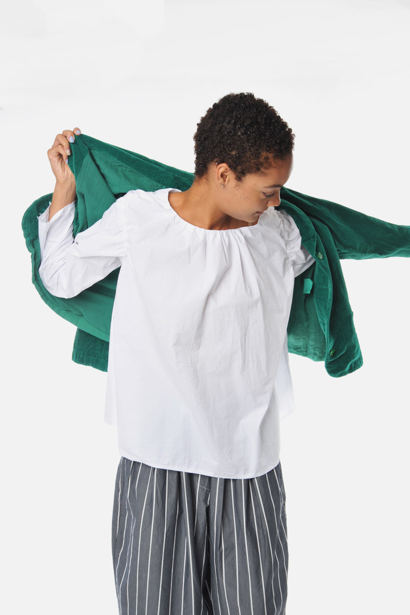 Manuelle Guibal Velvet Tobba Jacket - Green | Garmentory