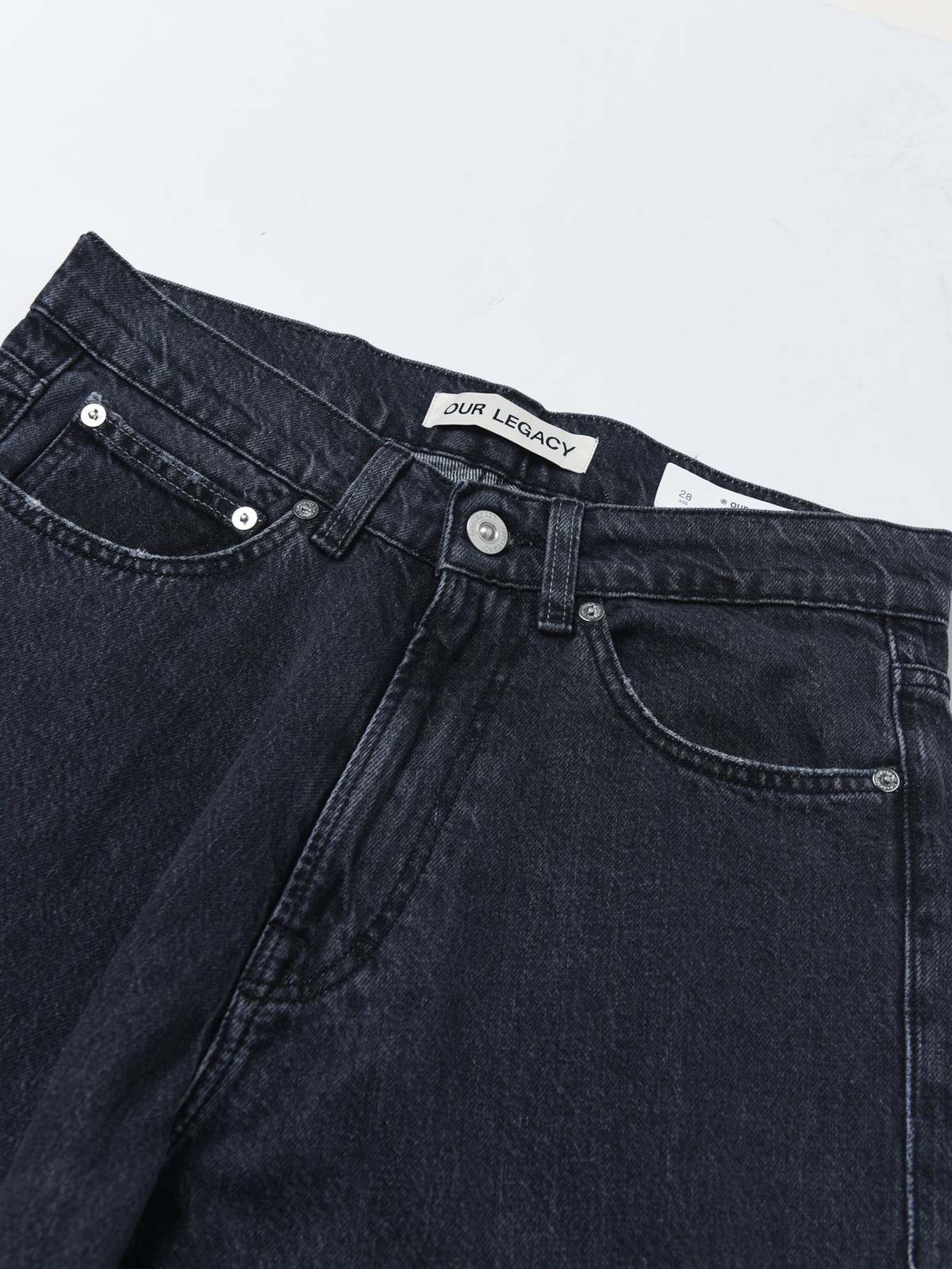Our Legacy THIRD CUT SLASH DENIM - BLACK | Garmentory