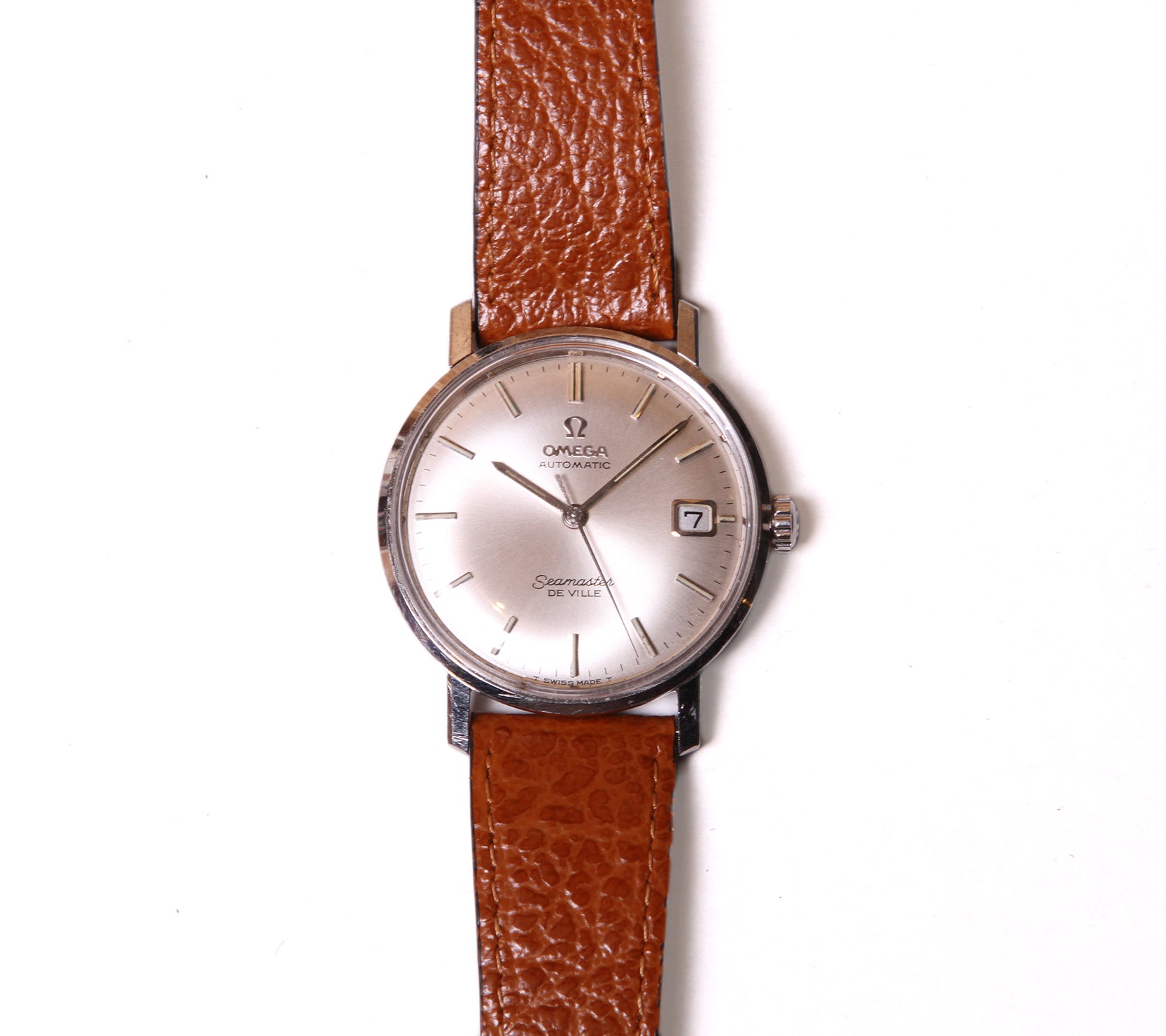 Vintage 1960s Omega Seamaster DeVille Watch - Brown | Garmentory