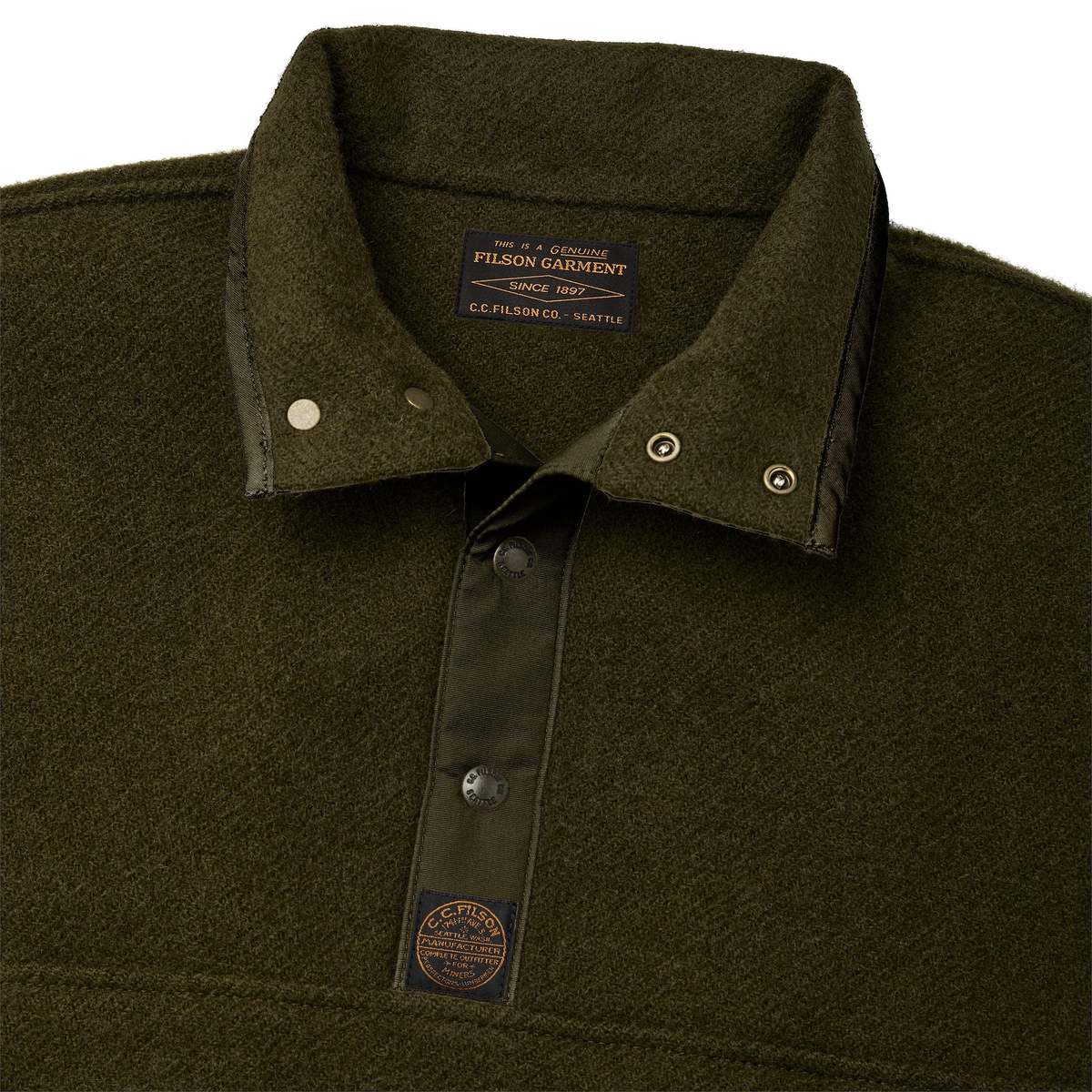 Filson Okanogan Wool Pullover - McKinley Olive | Garmentory