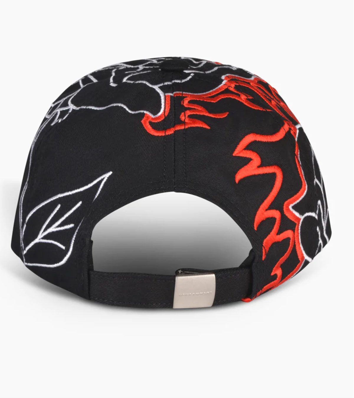 JORDANLUCA Burning Rose Cap - Black/Red | Garmentory