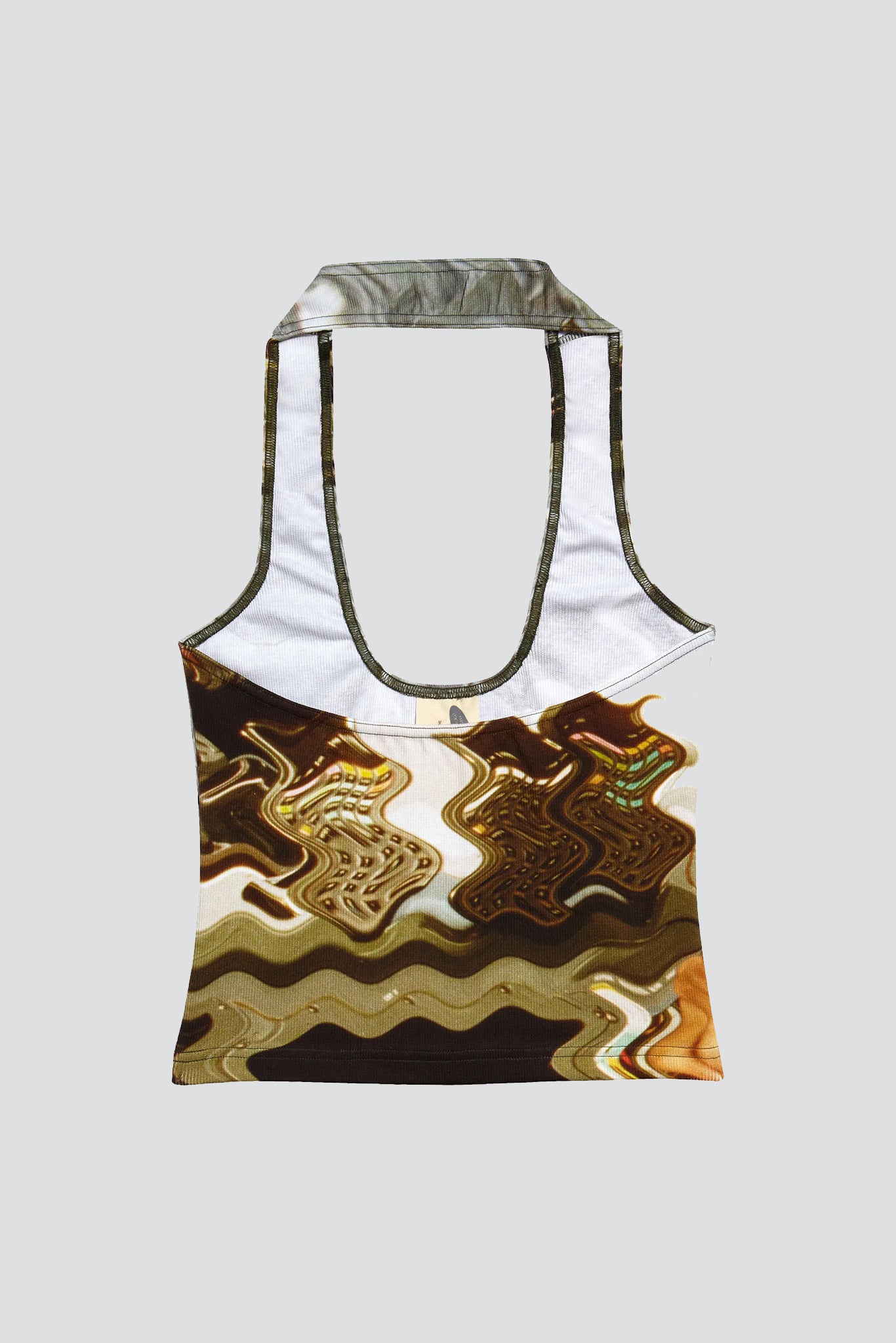 Elliss Smudge Wave Rib Power Top | Garmentory