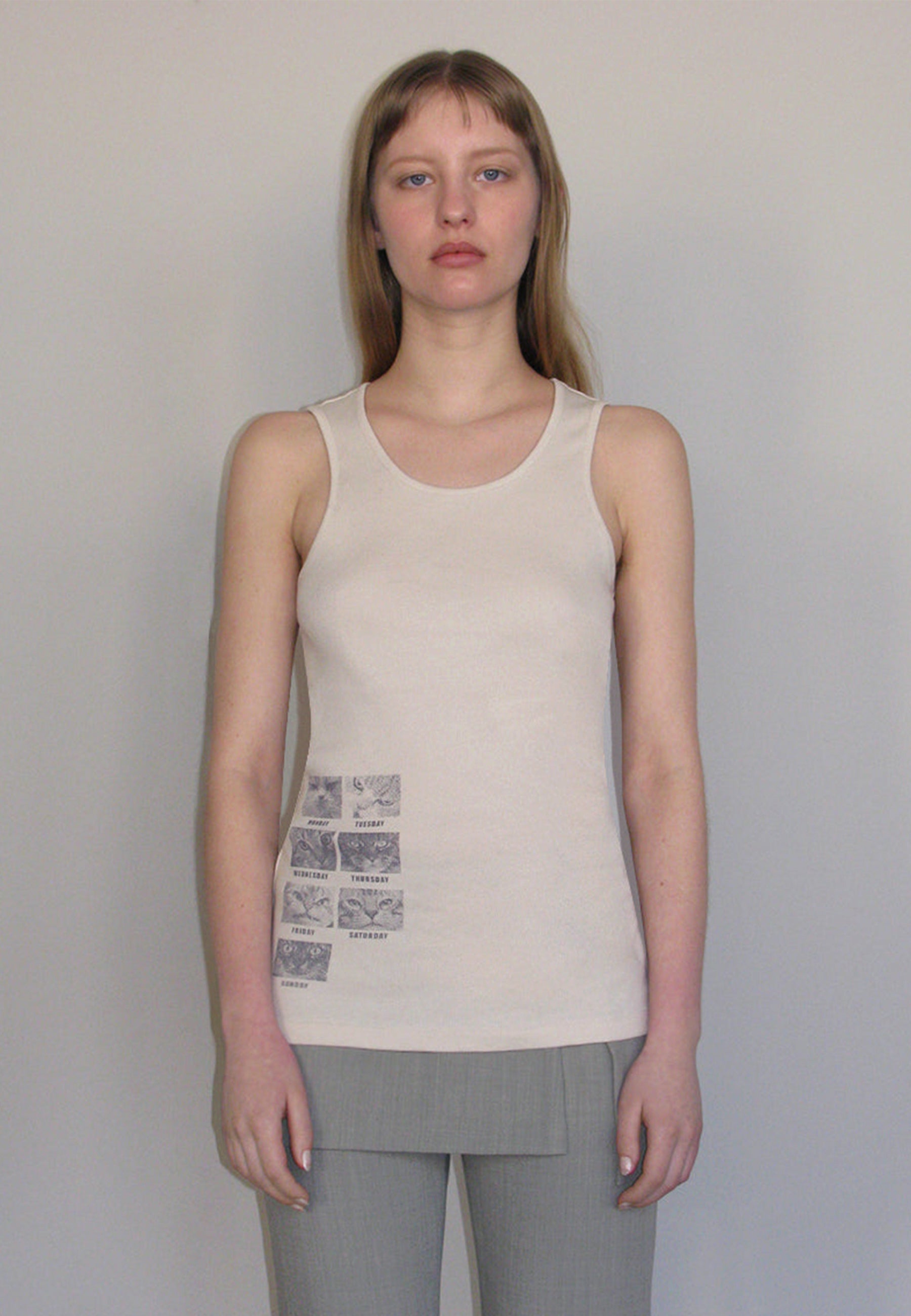 Paloma Wool Alexei Singlet Top - Light Grey | Garmentory