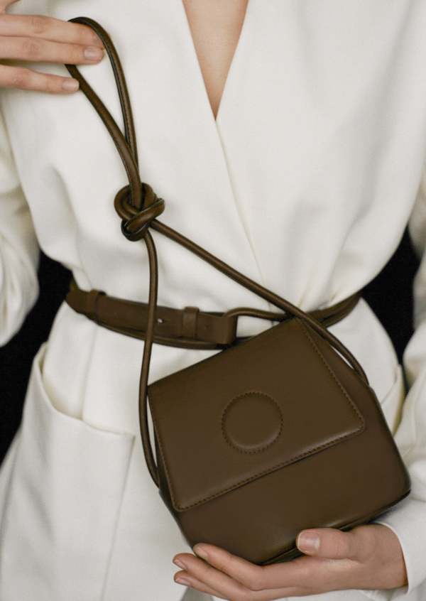 Modern Weaving Petite Trapeze Bucket - Black | Garmentory