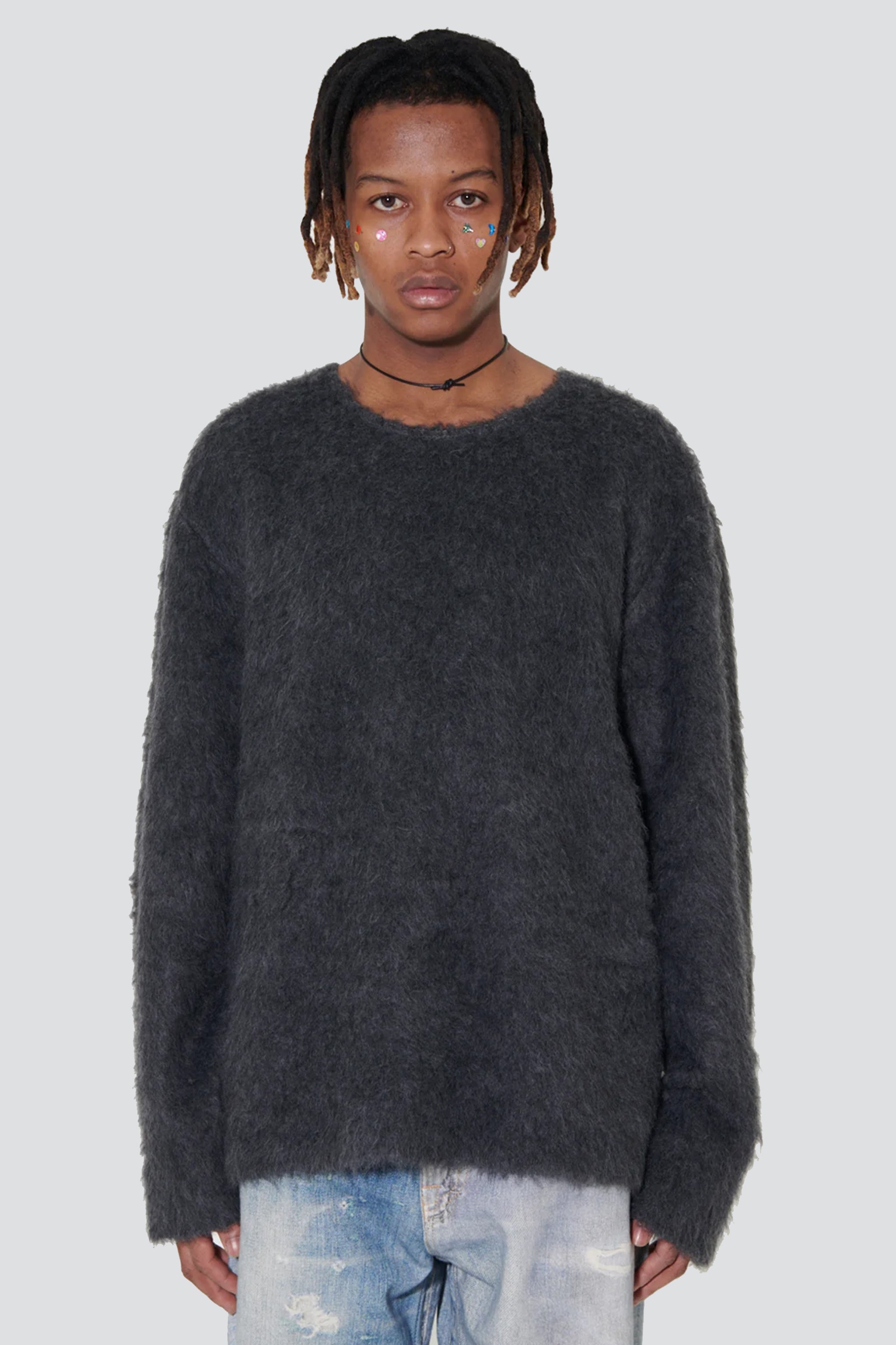 Our Legacy Alpaca Double Lock U Neck - Ash Grey | Garmentory