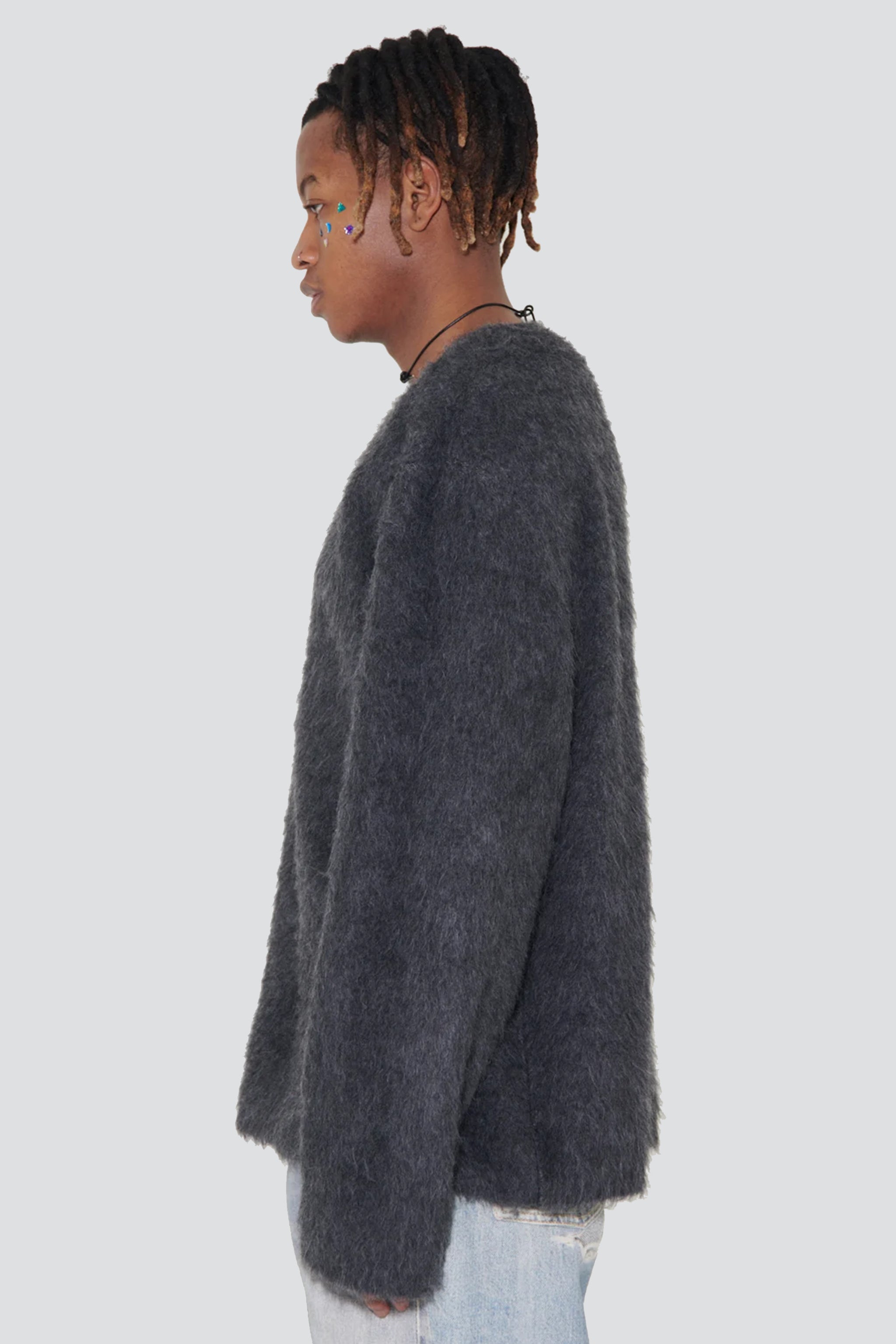 Our Legacy Alpaca Double Lock U Neck - Ash Grey | Garmentory