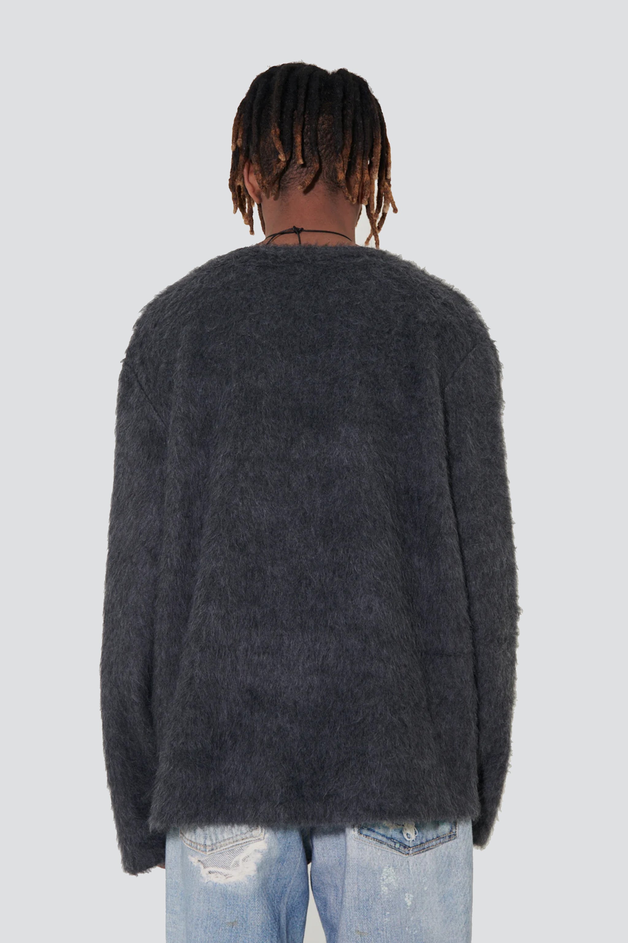 Our Legacy Alpaca Double Lock U Neck - Ash Grey | Garmentory