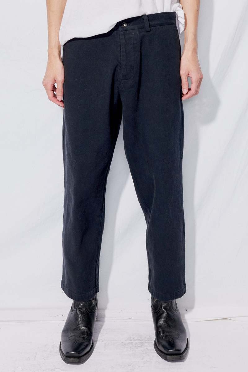 Assembly Overdye Denim Curve Pant - Black | Garmentory