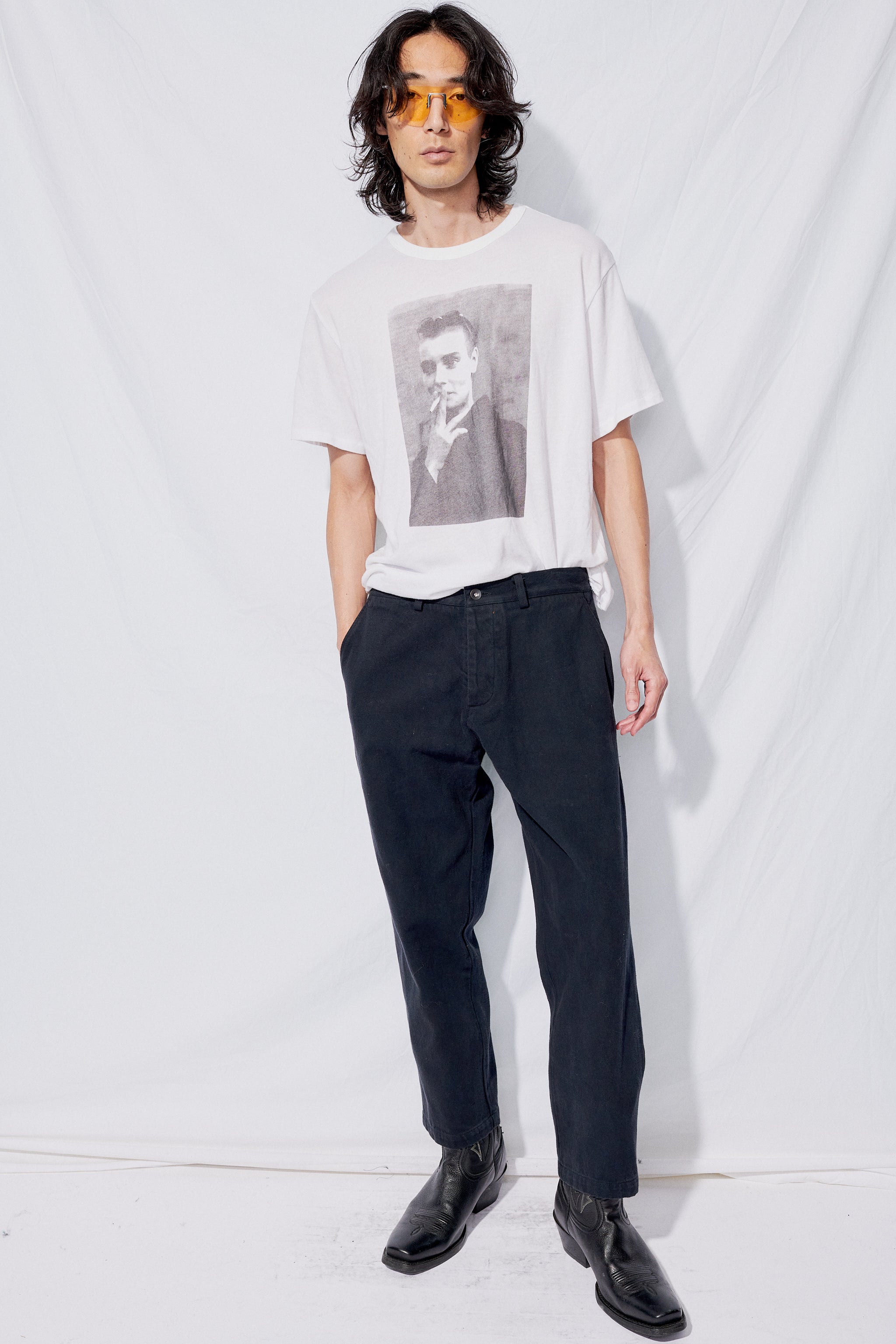 Assembly Overdye Denim Curve Pant - Black | Garmentory