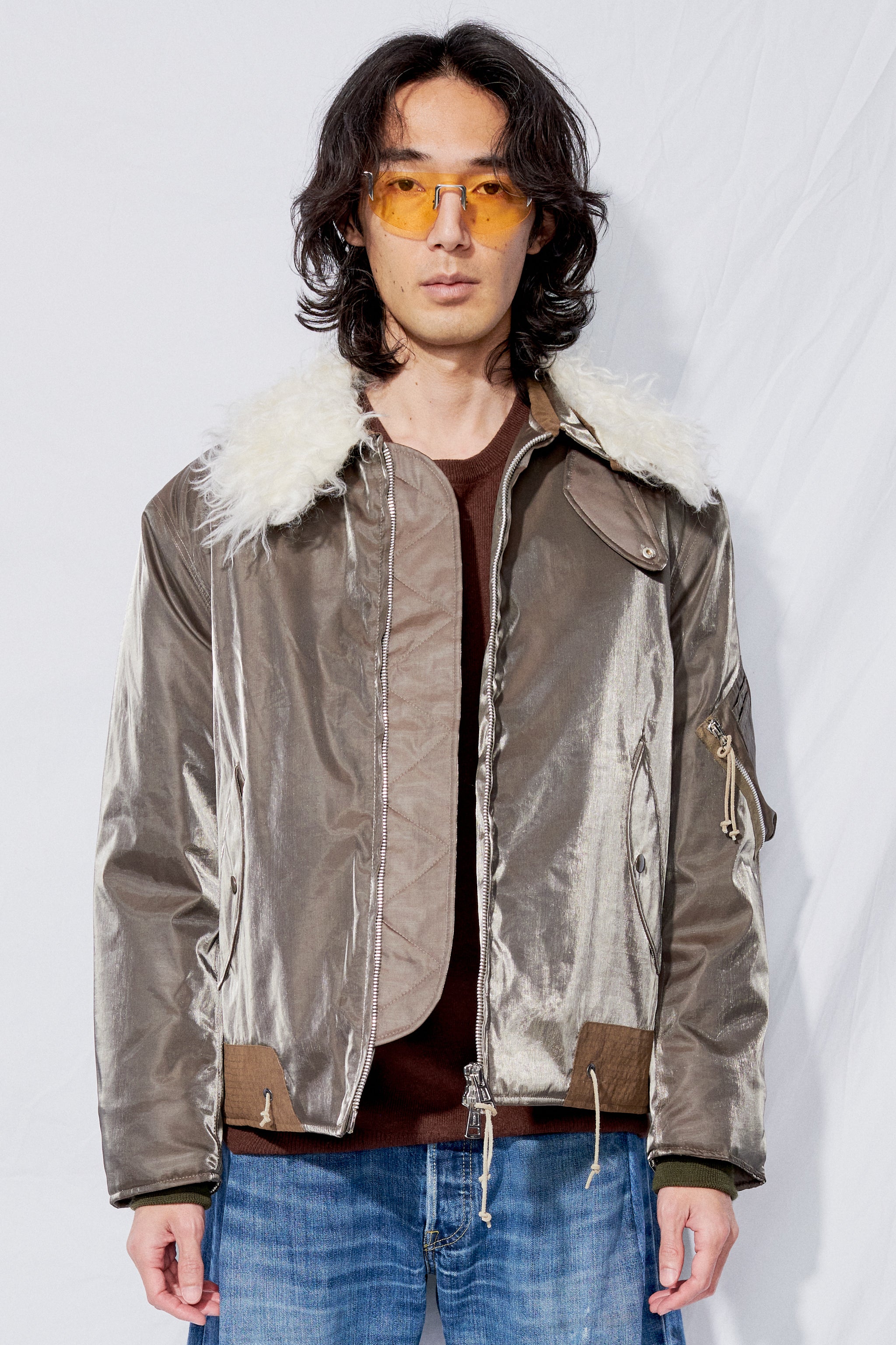 Our Legacy Shimmer Tech Gyptodon Bomber - Green | Garmentory