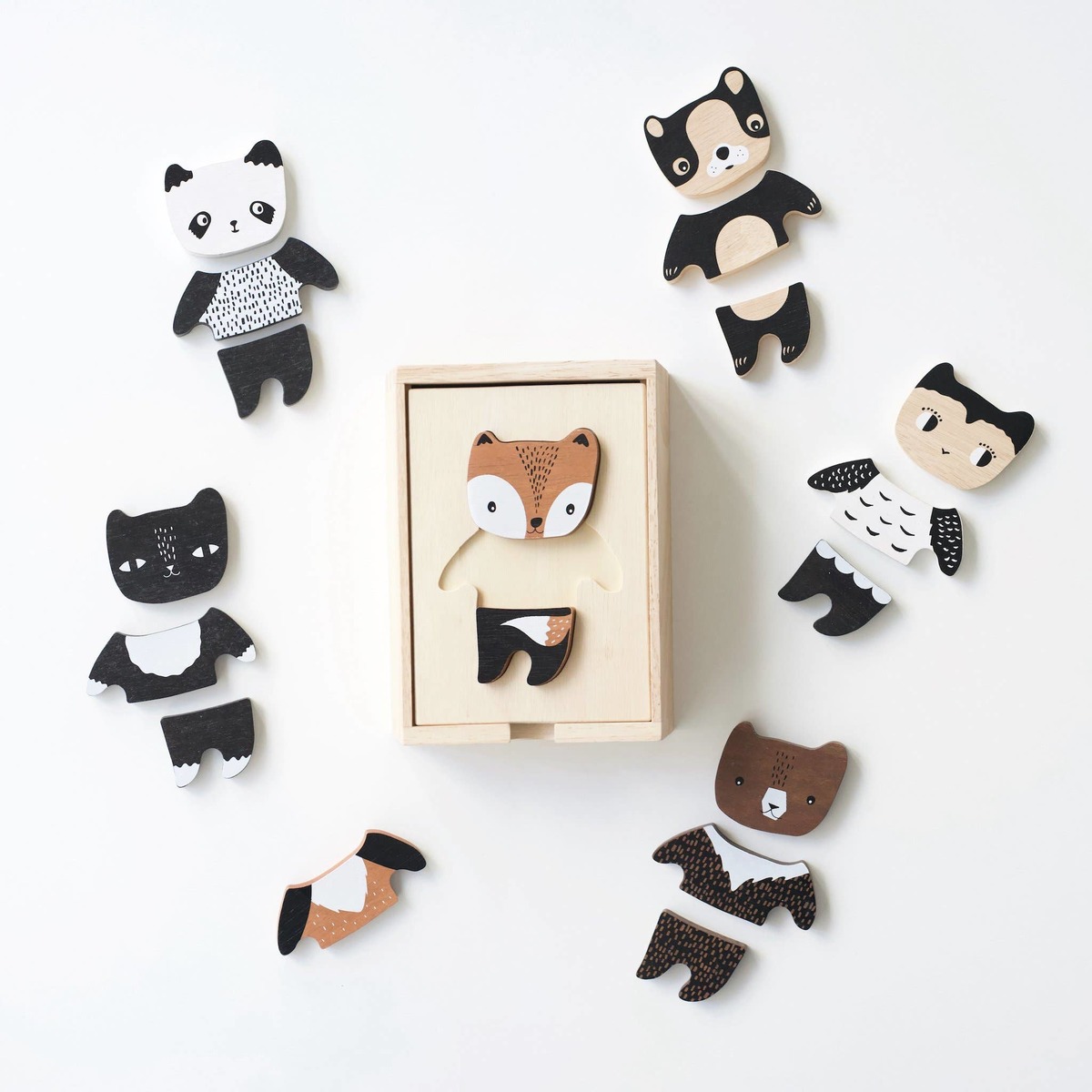 Kids Wee Gallery Mix And Match Animal Tiles - Multi | Garmentory