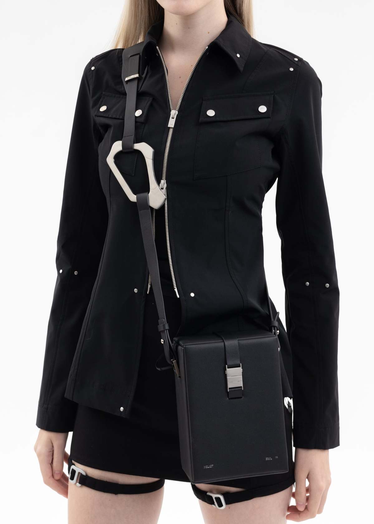 Heliot Emil OVERT BOX BAG - BLACK | Garmentory