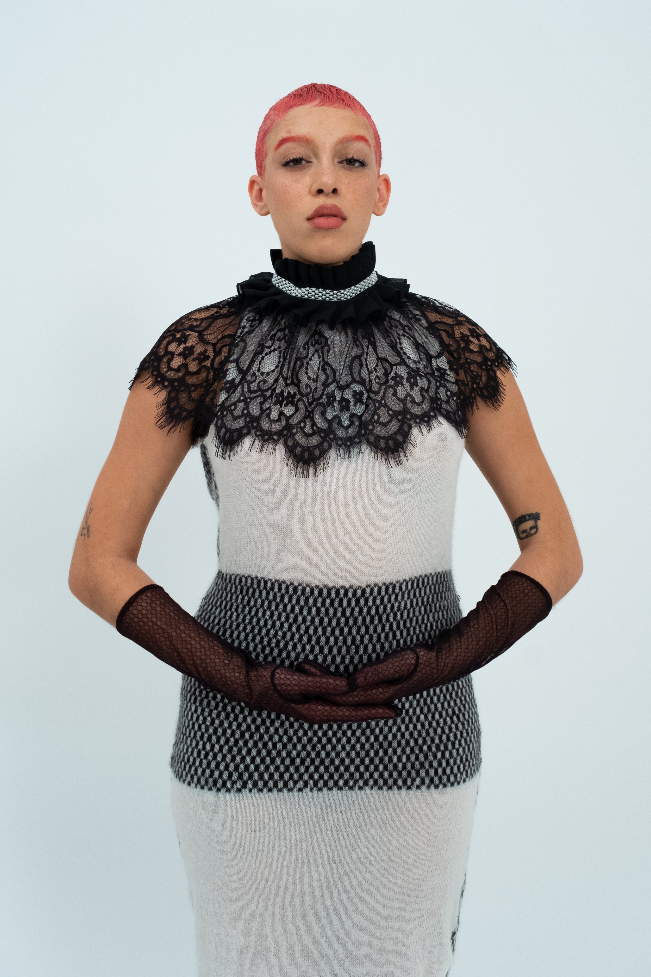 Sydney Pimbley Chequers Dress - Black and white | Garmentory