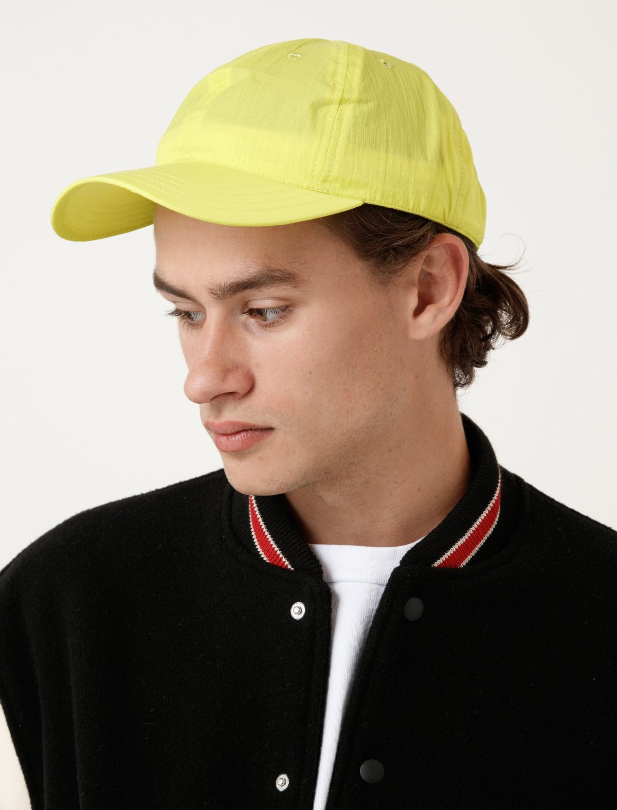 Our Legacy Mens Ballcap - Citron Nylon | Garmentory