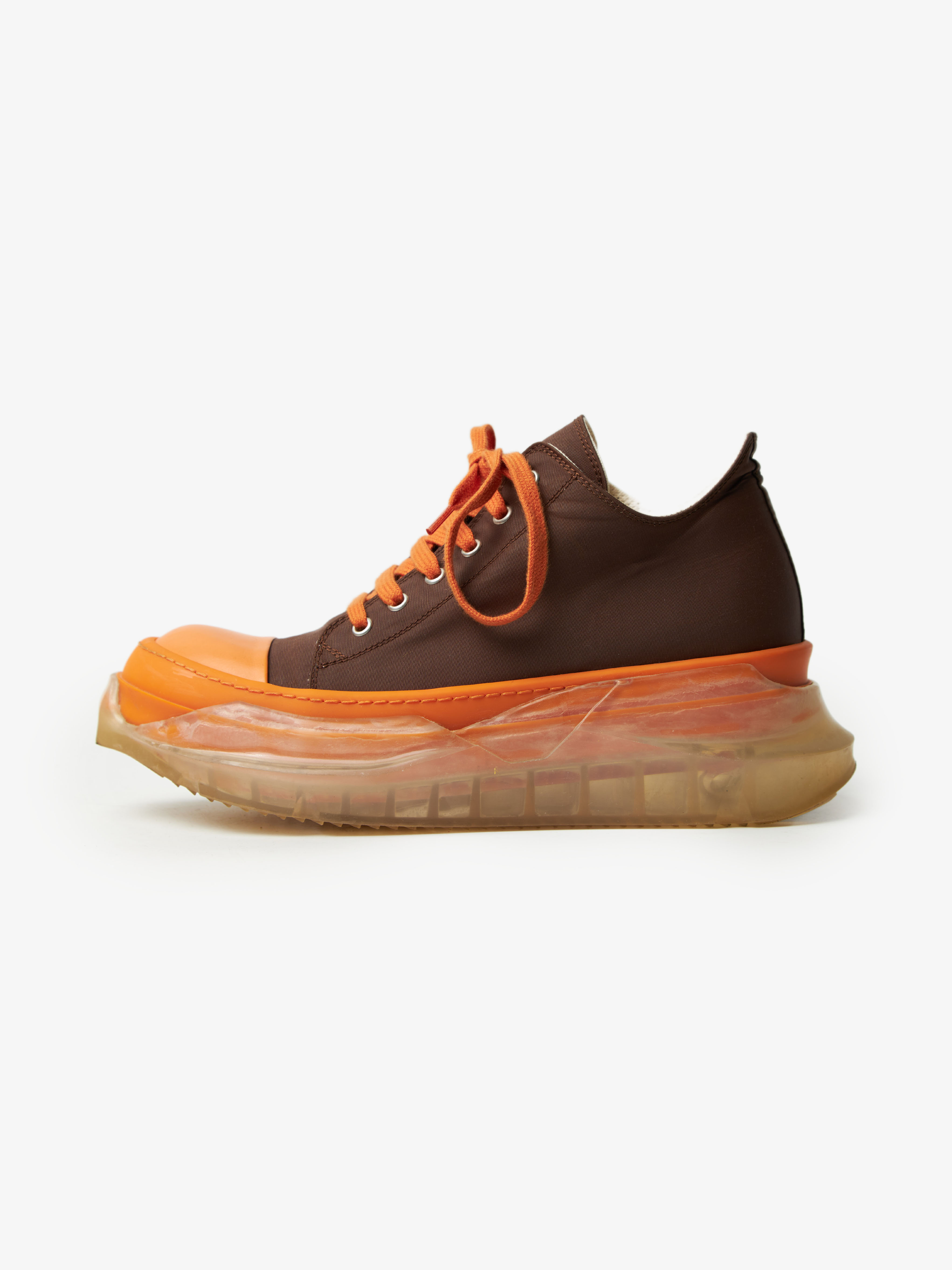Rick Owens Drkshdw Transparent Sole Sneakers - Brown/Orange | Garmentory
