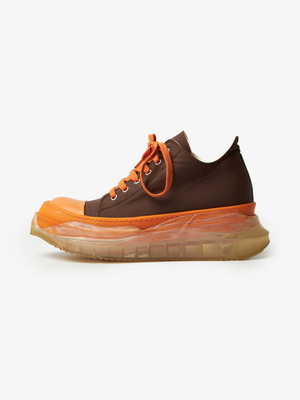 Rick Owens Drkshdw Transparent Sole Sneakers - Brown/Orange | Garmentory