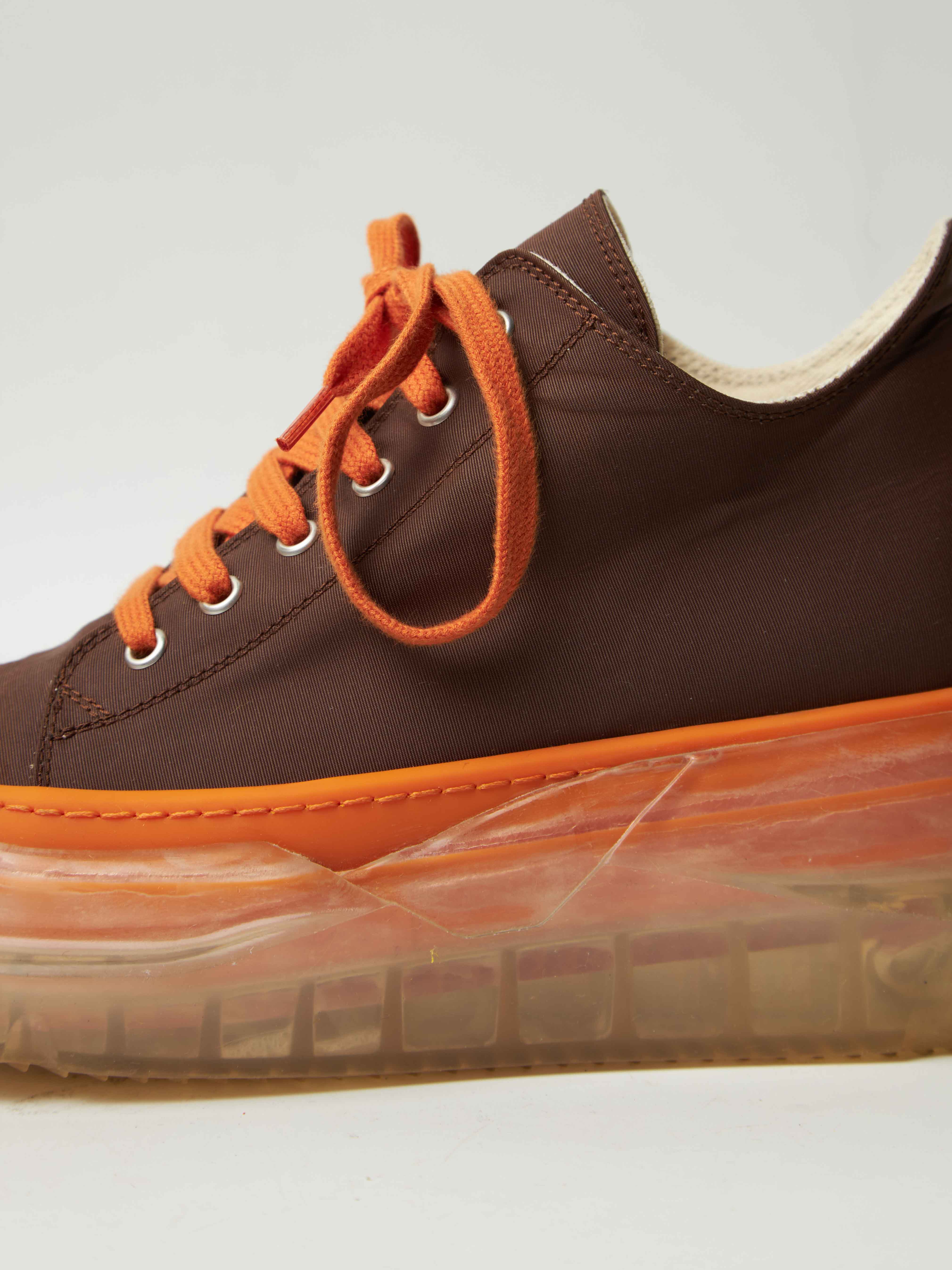 Rick Owens Drkshdw Transparent Sole Sneakers - Brown/Orange | Garmentory