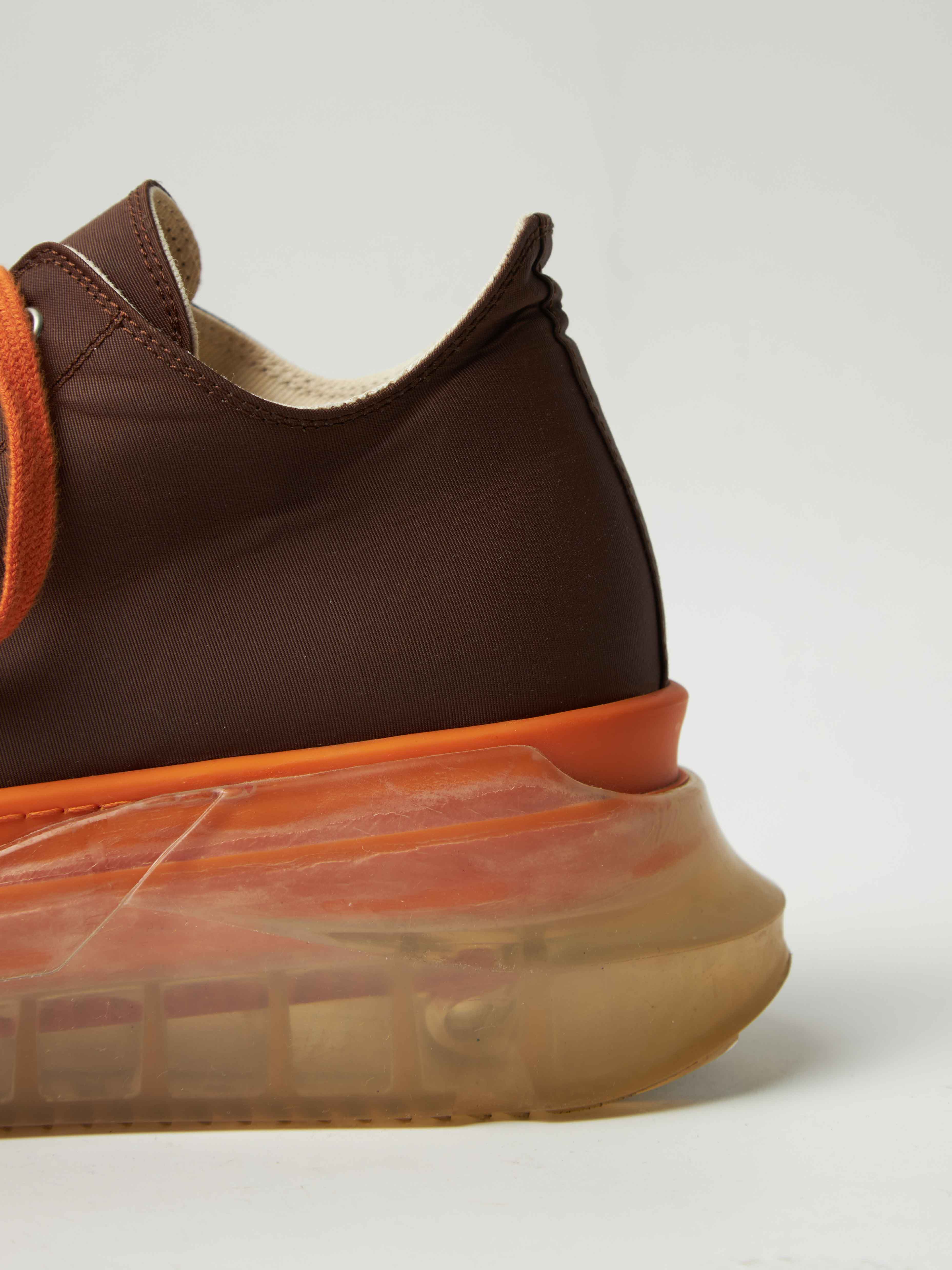 Rick Owens Drkshdw Transparent Sole Sneakers - Brown/Orange | Garmentory