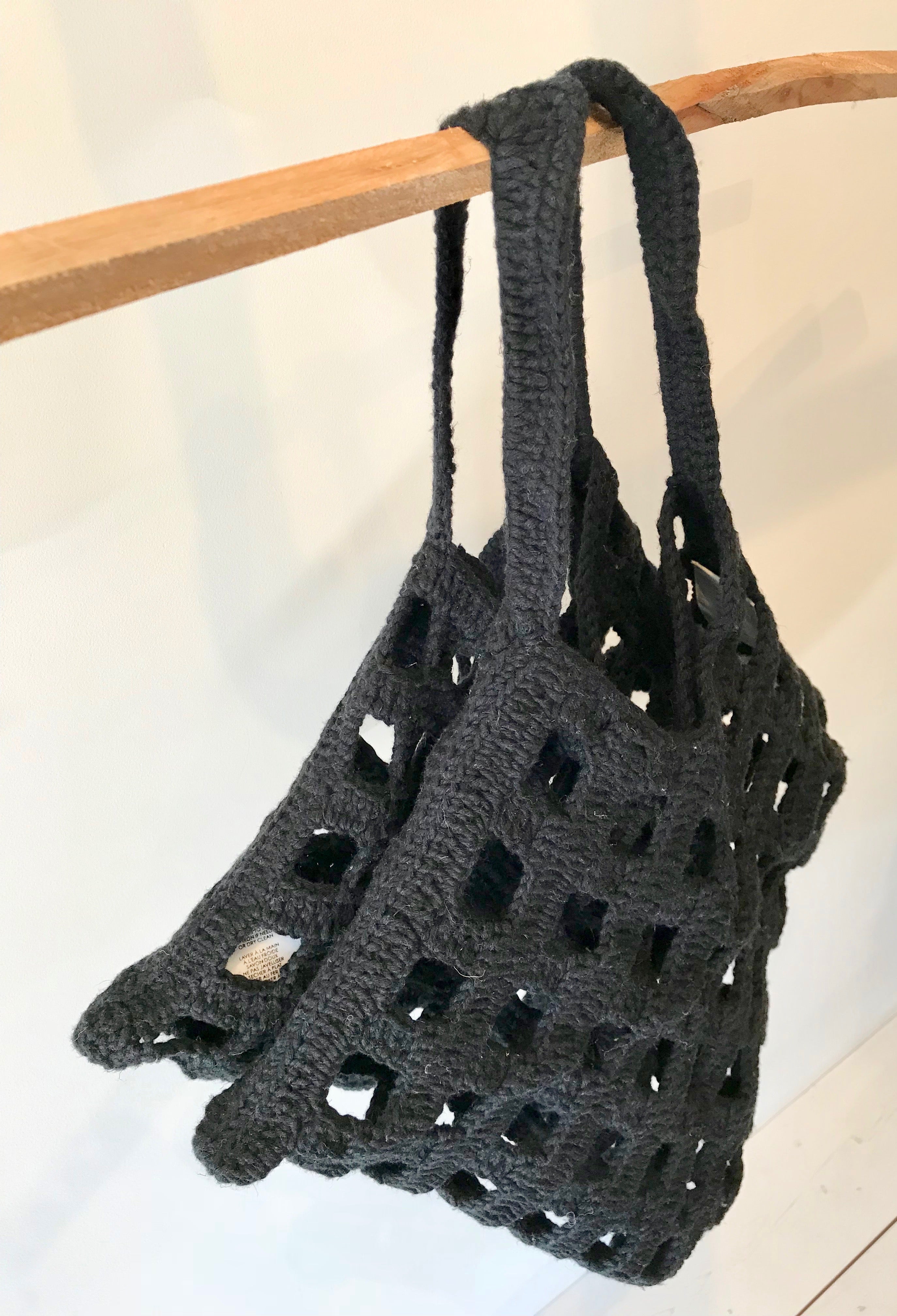 Lauren Manoogian Crochet Grid Bag - Black | Garmentory